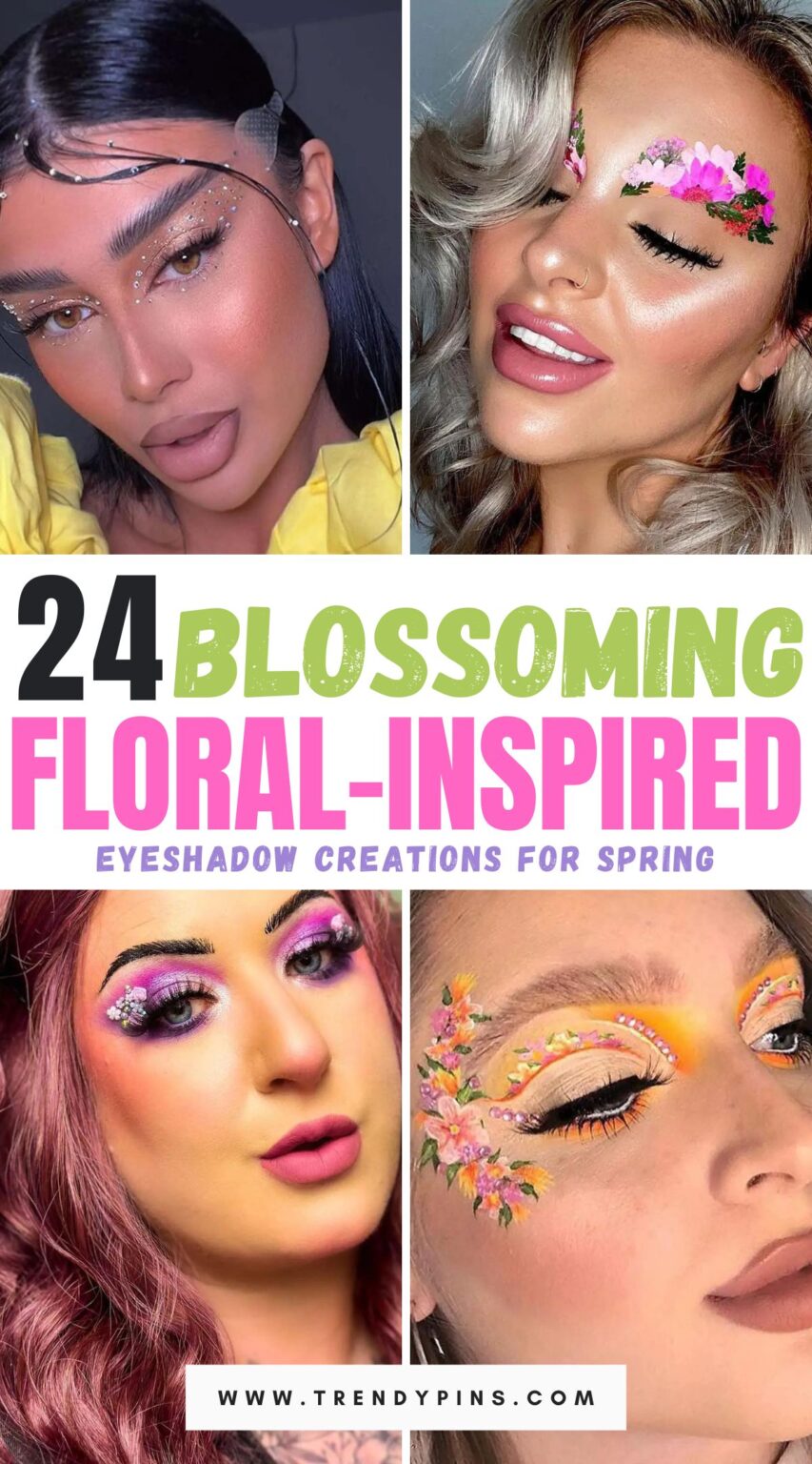 24 Floral-Inspired Eyeshadow Looks for a Natural Spring Vibe
