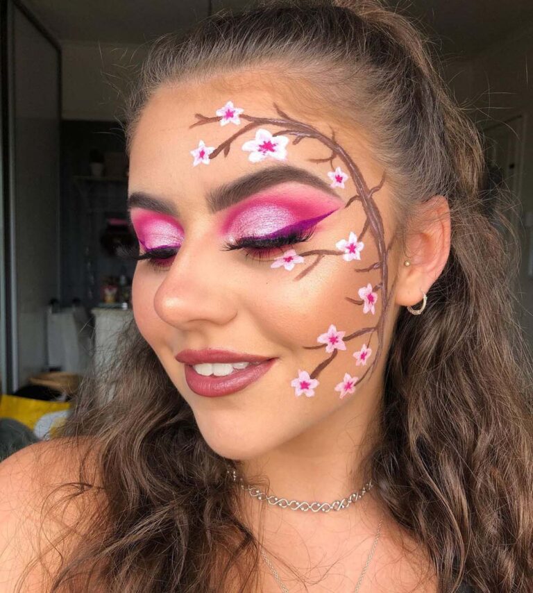 24 Cherry Blossom Makeup Looks for a Touch of Elegance