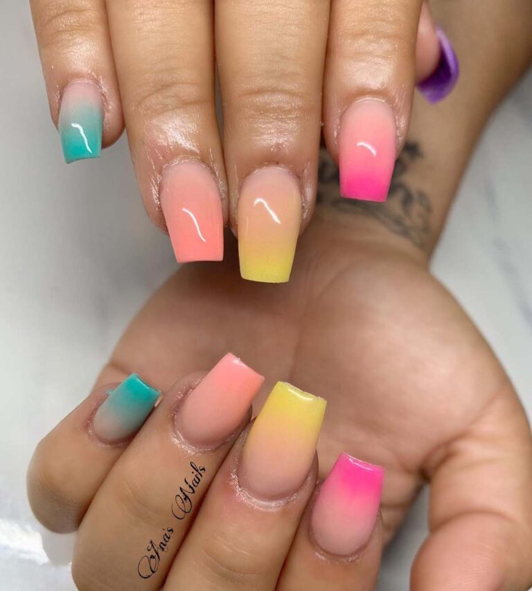 23 Spring Gradient Nails: Ombre Inspo for a Colorful Look