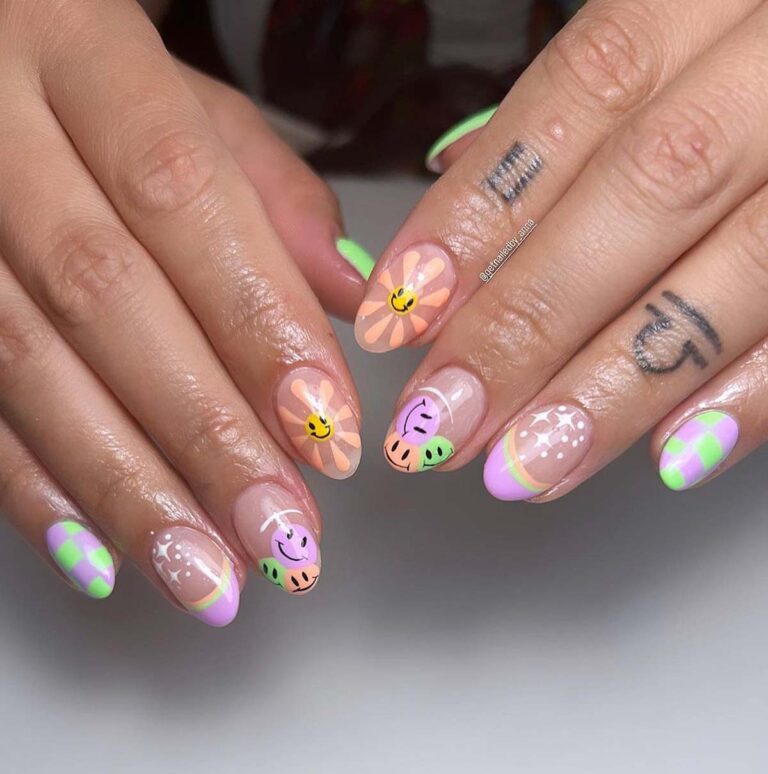 24 Stunning Spring Nail Designs for Mid-Length Nails
