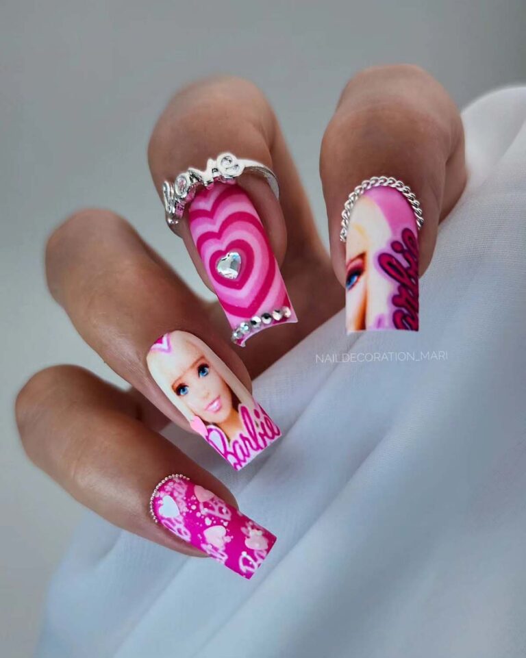 28 Stunning Barbie Nails Acrylic Ideas to Elevate Your Manicure Game