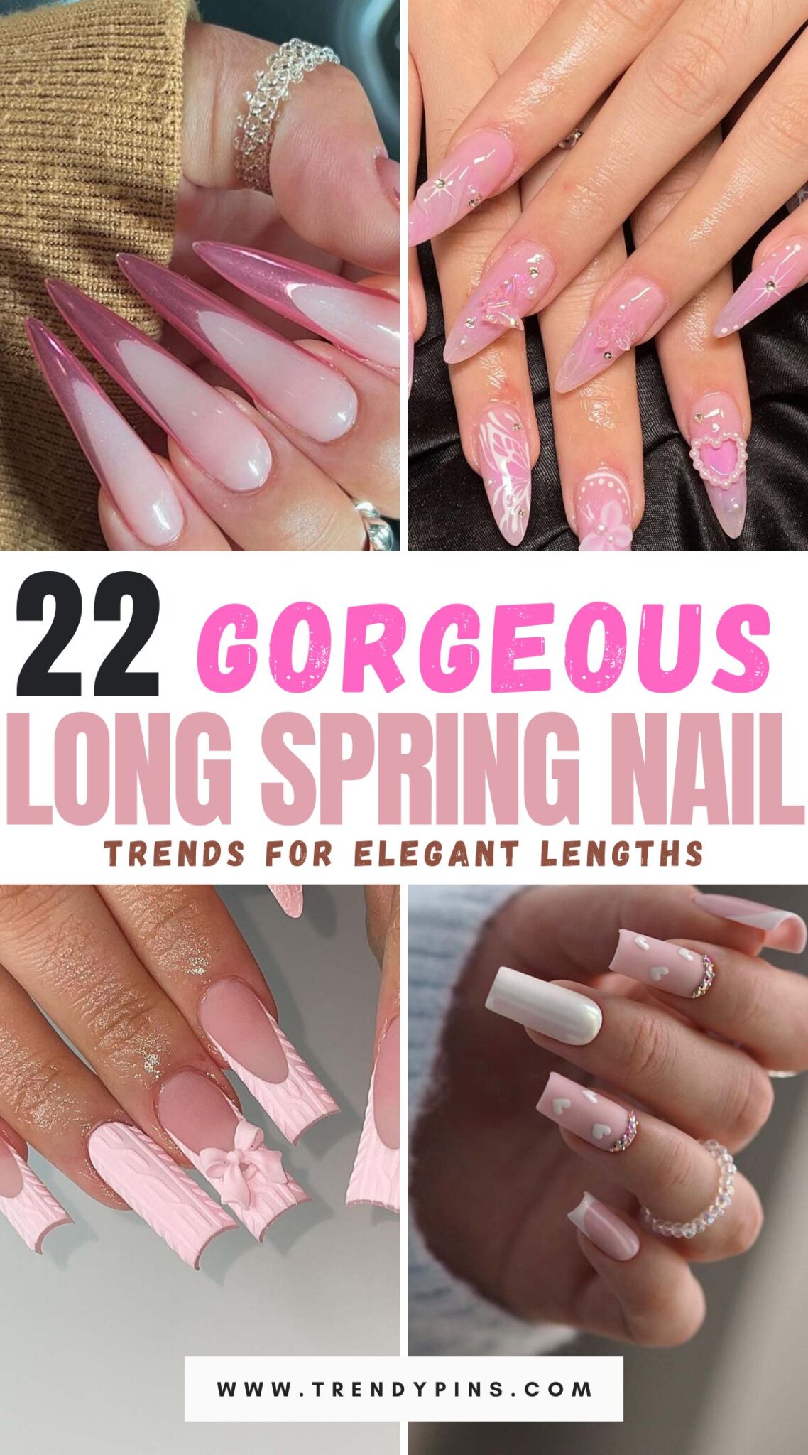 22 Beautiful Spring Long Nail Trends: Unleashing Elegance in Length