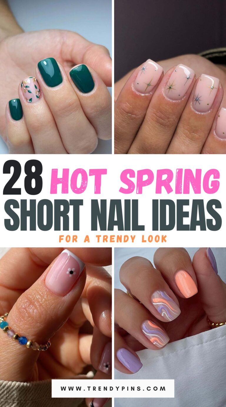 28 Trendy Spring Short Nail Ideas and Inspiration for a Fresh New Look