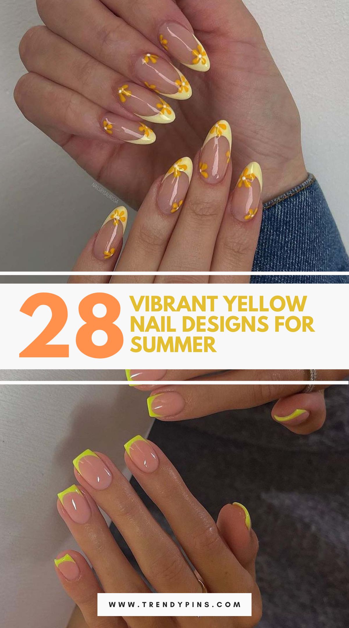 28 Sunny Ideas for Yellow Summer Nails That Will Brighten Your Day