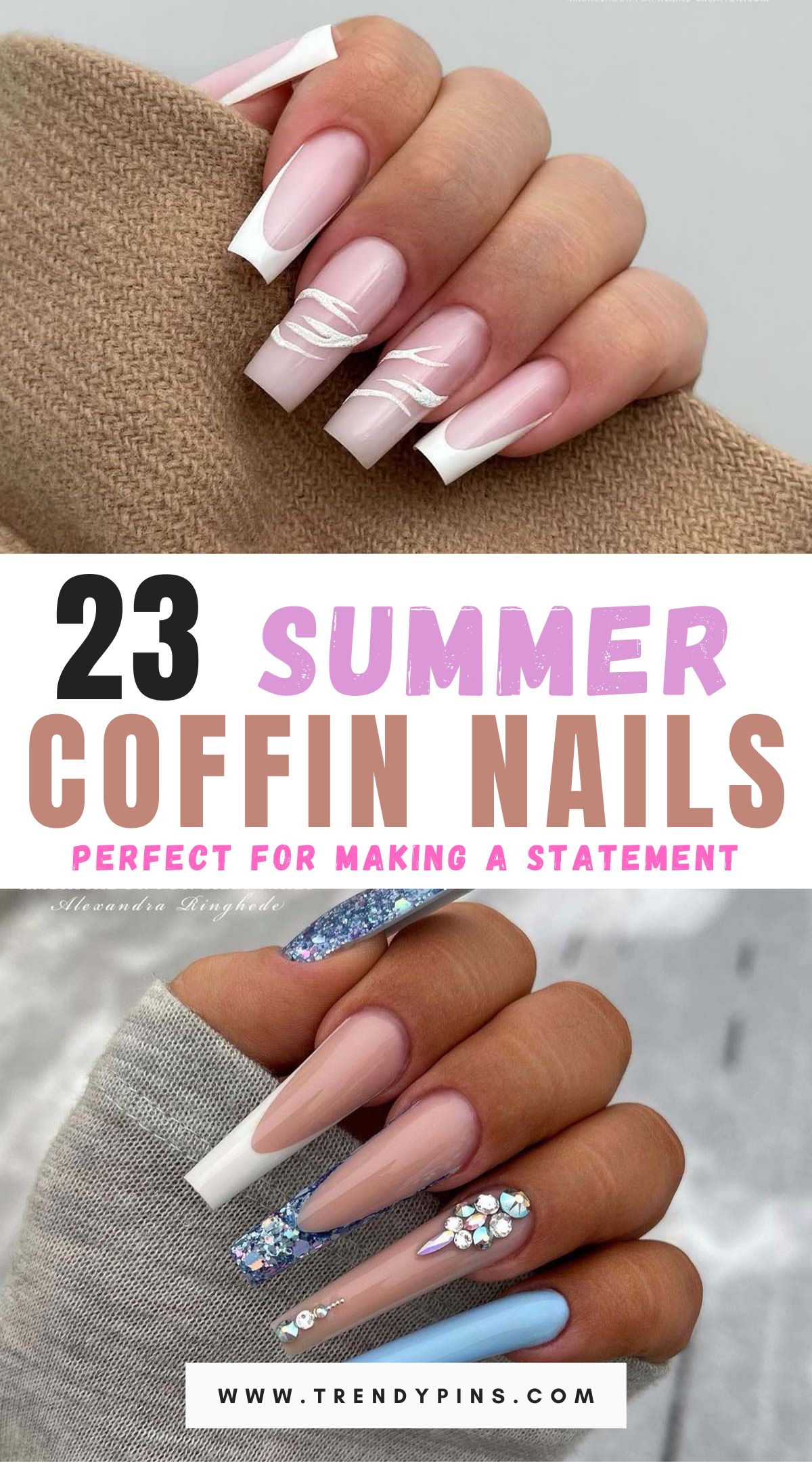 23 Gorgeous Coffin Nail Designs to Rock Your Summer with Vibrant Colors