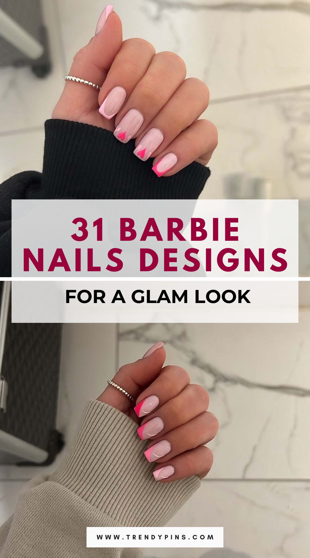 31 Stunning Barbie Nails Design Ideas for a Glamorous Manicure
