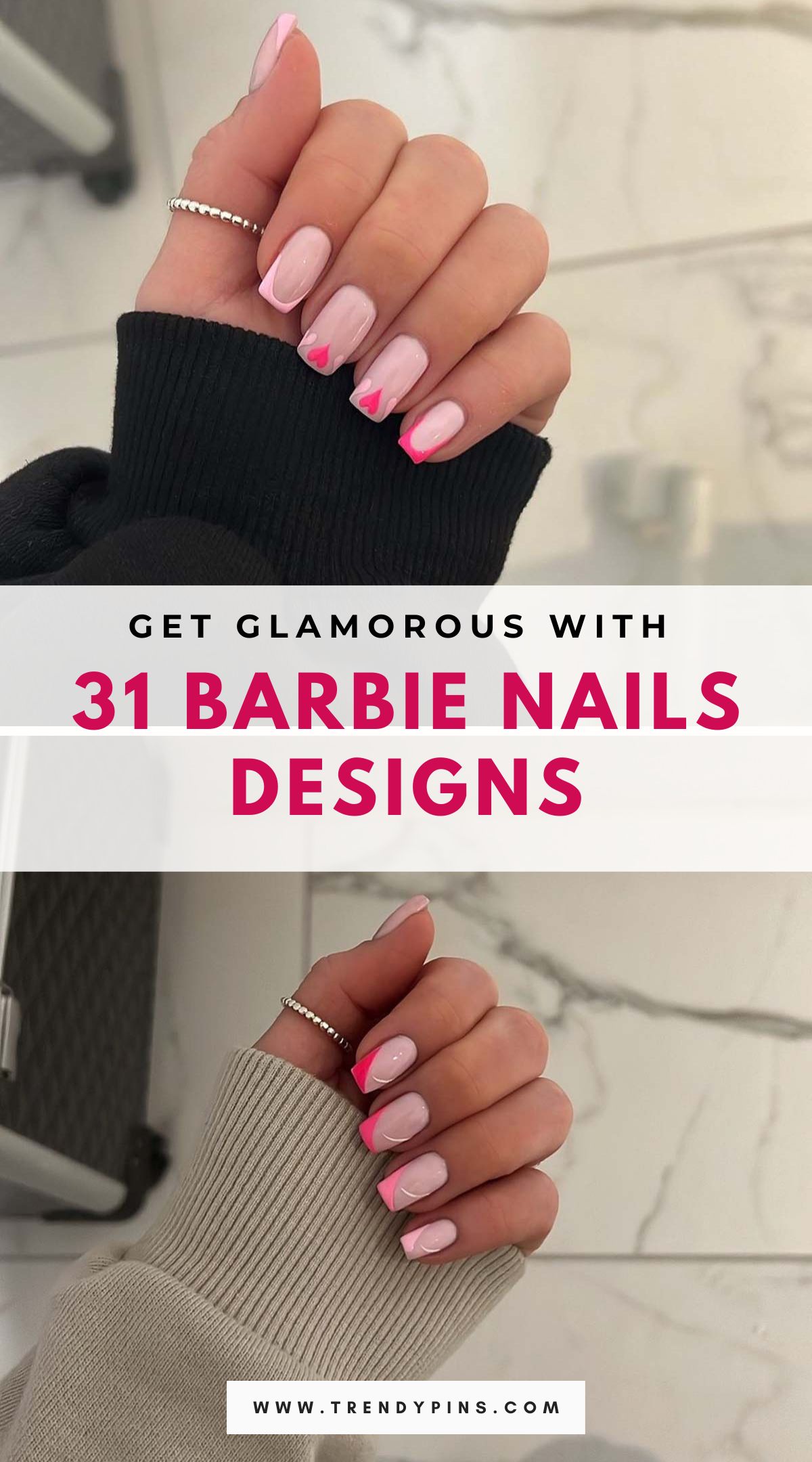 31 Stunning Barbie Nails Design Ideas for a Glamorous Manicure