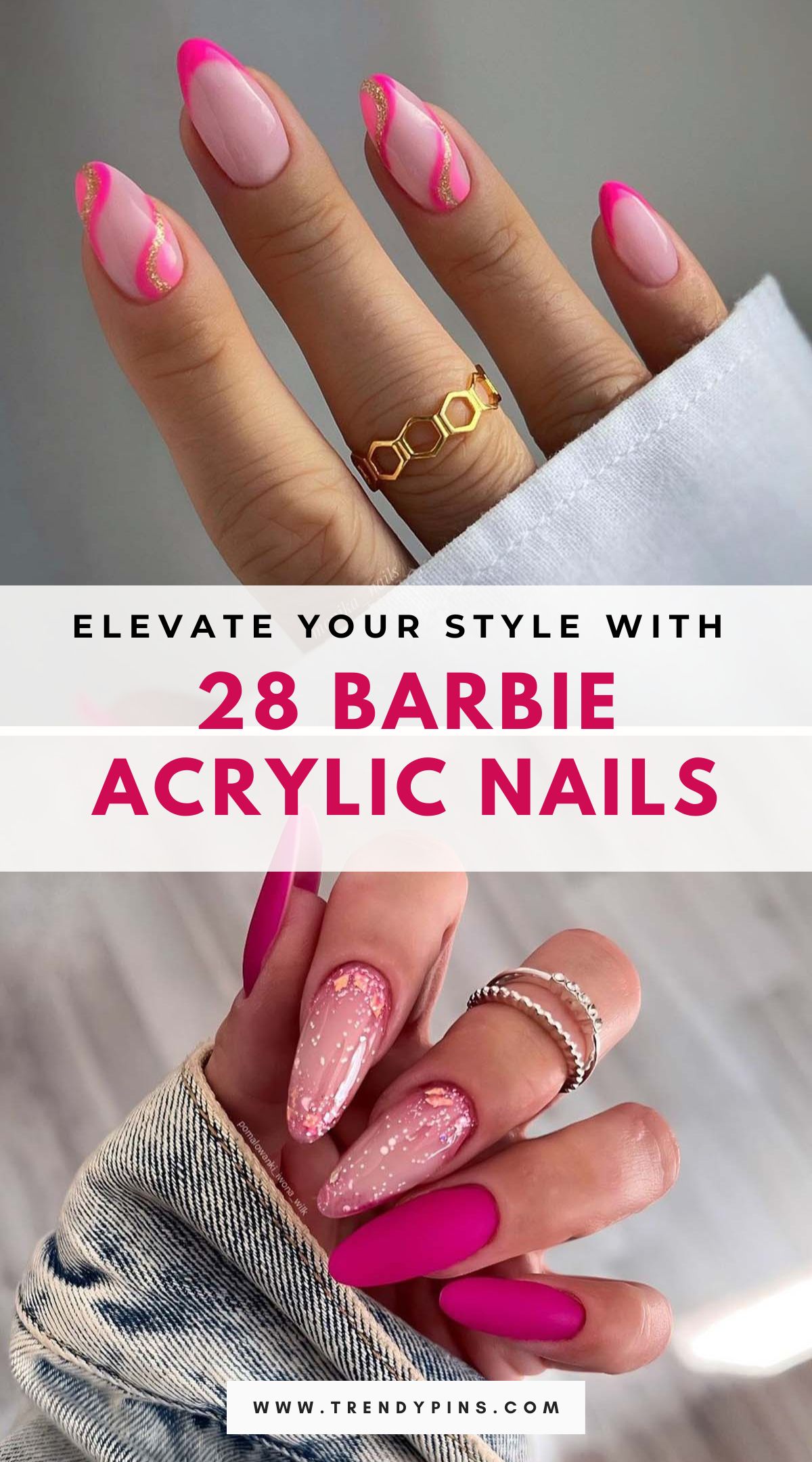28 Stunning Barbie Nails Acrylic Ideas to Elevate Your Manicure Game