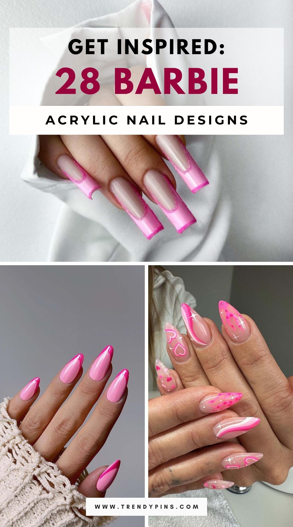 28 Stunning Barbie Nails Acrylic Ideas to Elevate Your Manicure Game