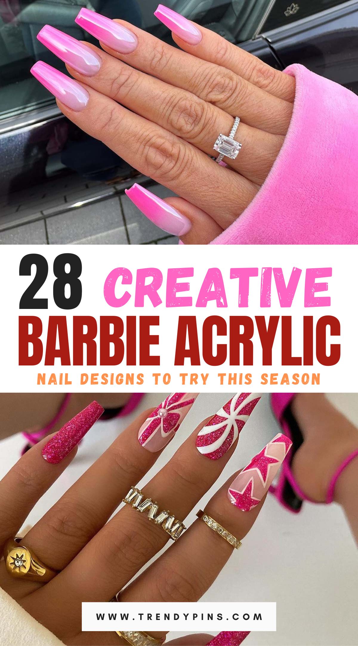 28 Stunning Barbie Nails Acrylic Ideas to Elevate Your Manicure Game