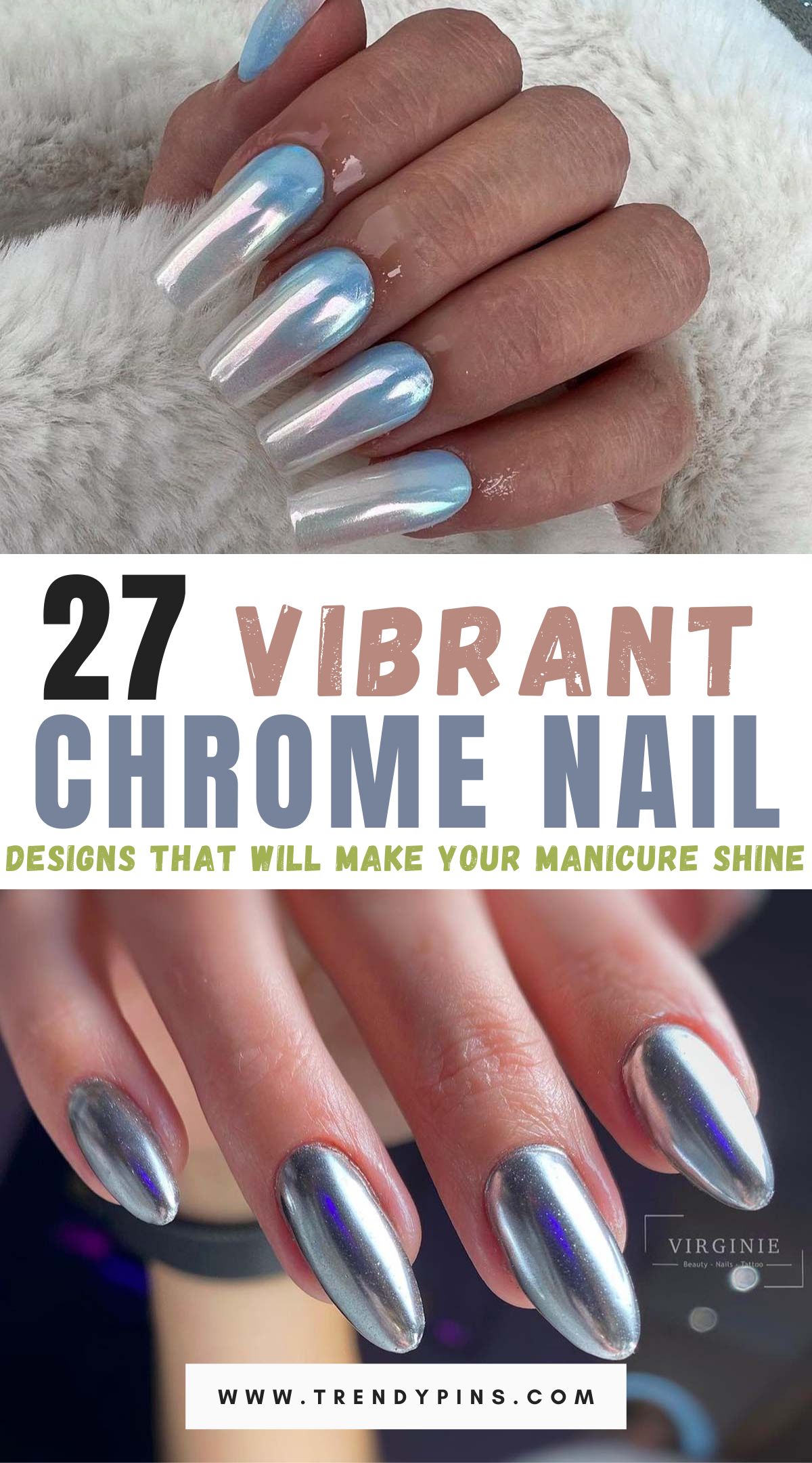 27 Stunning Colorful Chrome Nail Ideas to Embrace Vibrance