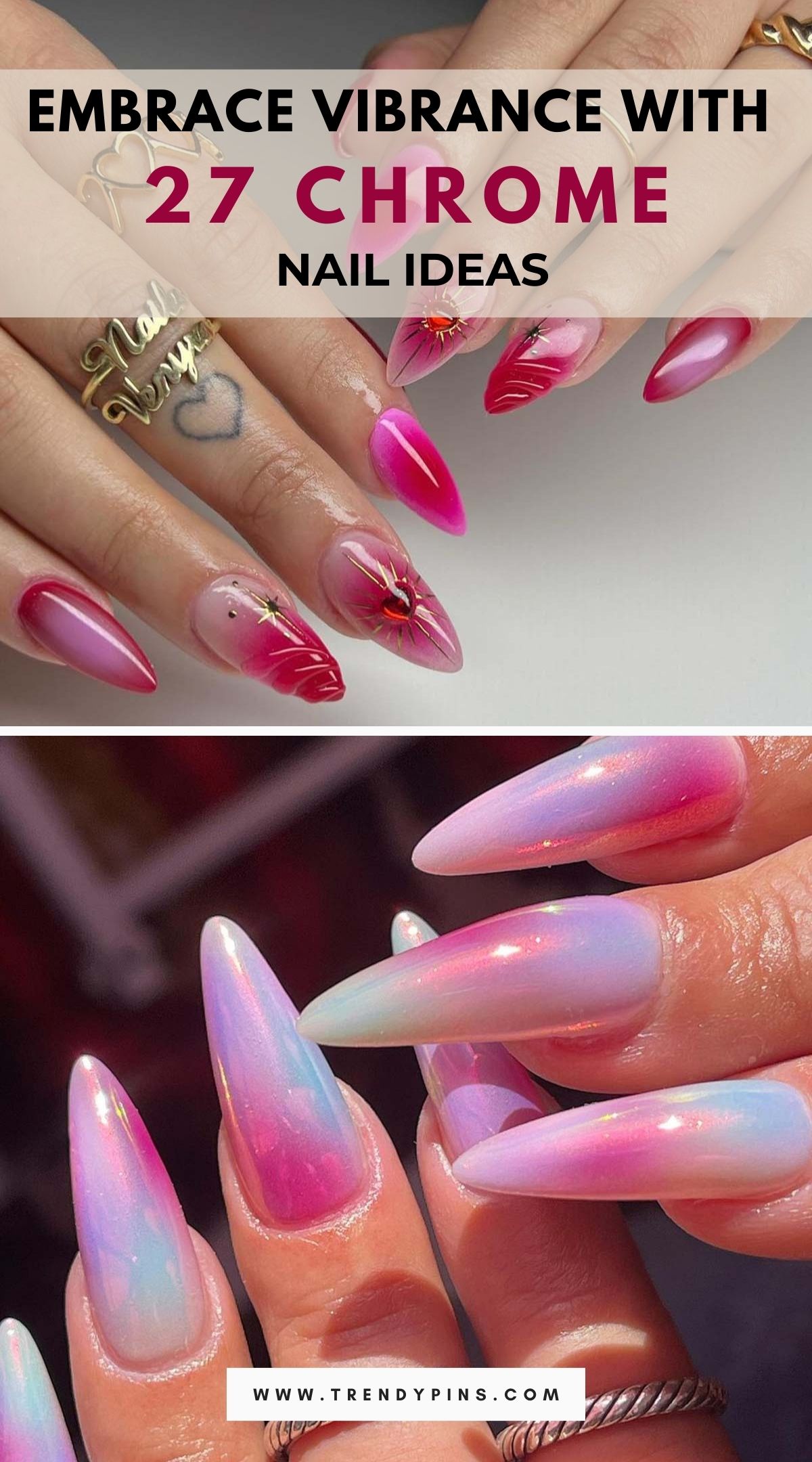 27 Stunning Colorful Chrome Nail Ideas To Embrace Vibrance