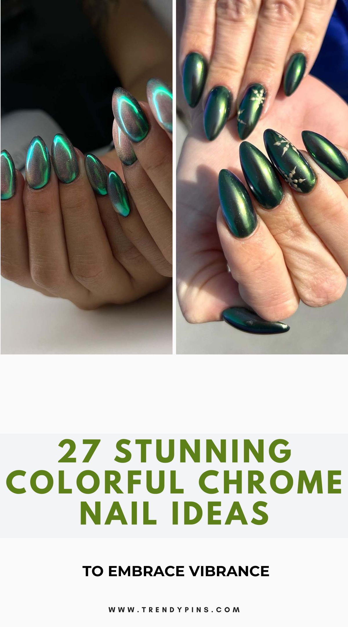 27 Stunning Colorful Chrome Nail Ideas to Embrace Vibrance