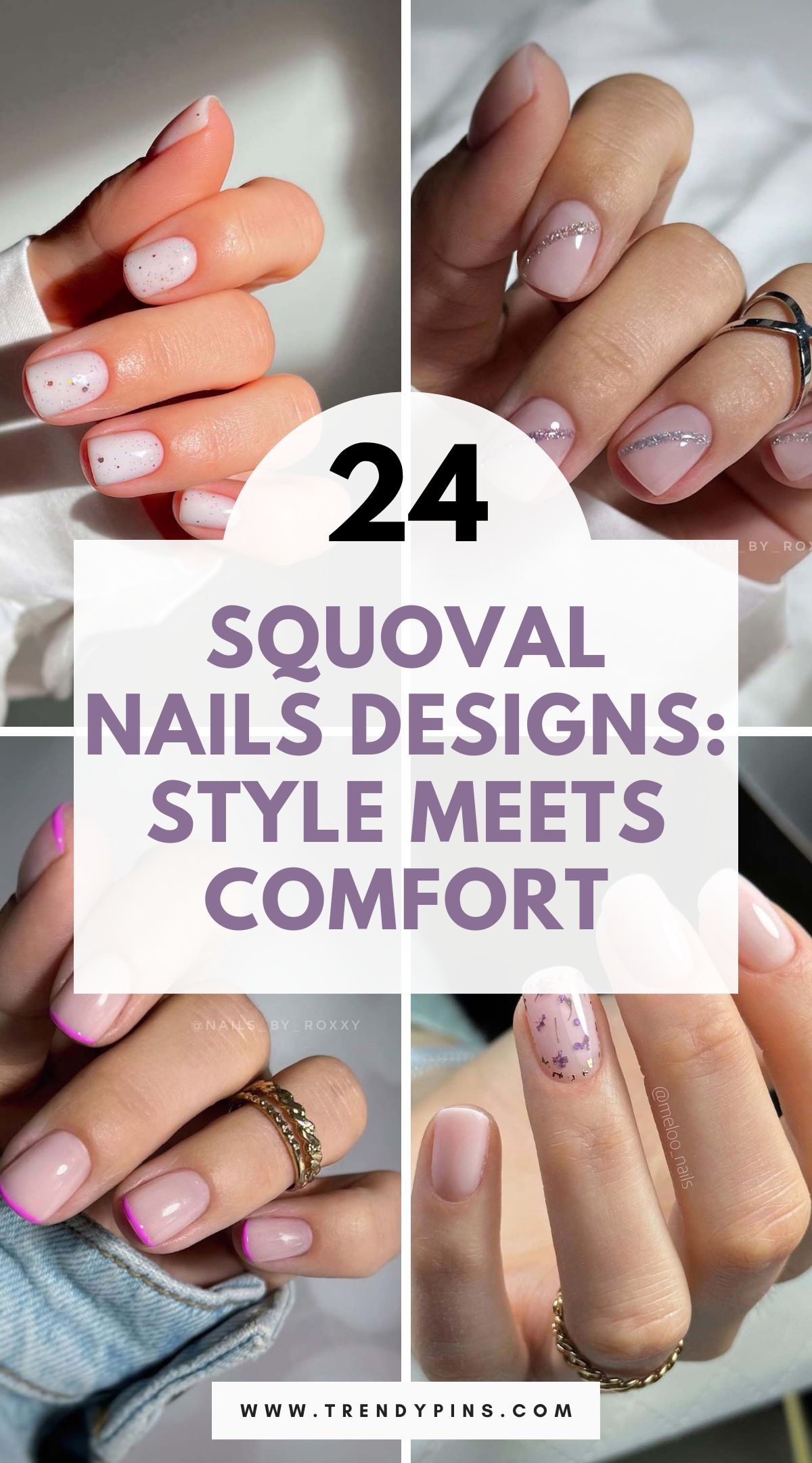 24 Beautiful Squoval Nails Designs: A Fusion of Style and Comfort