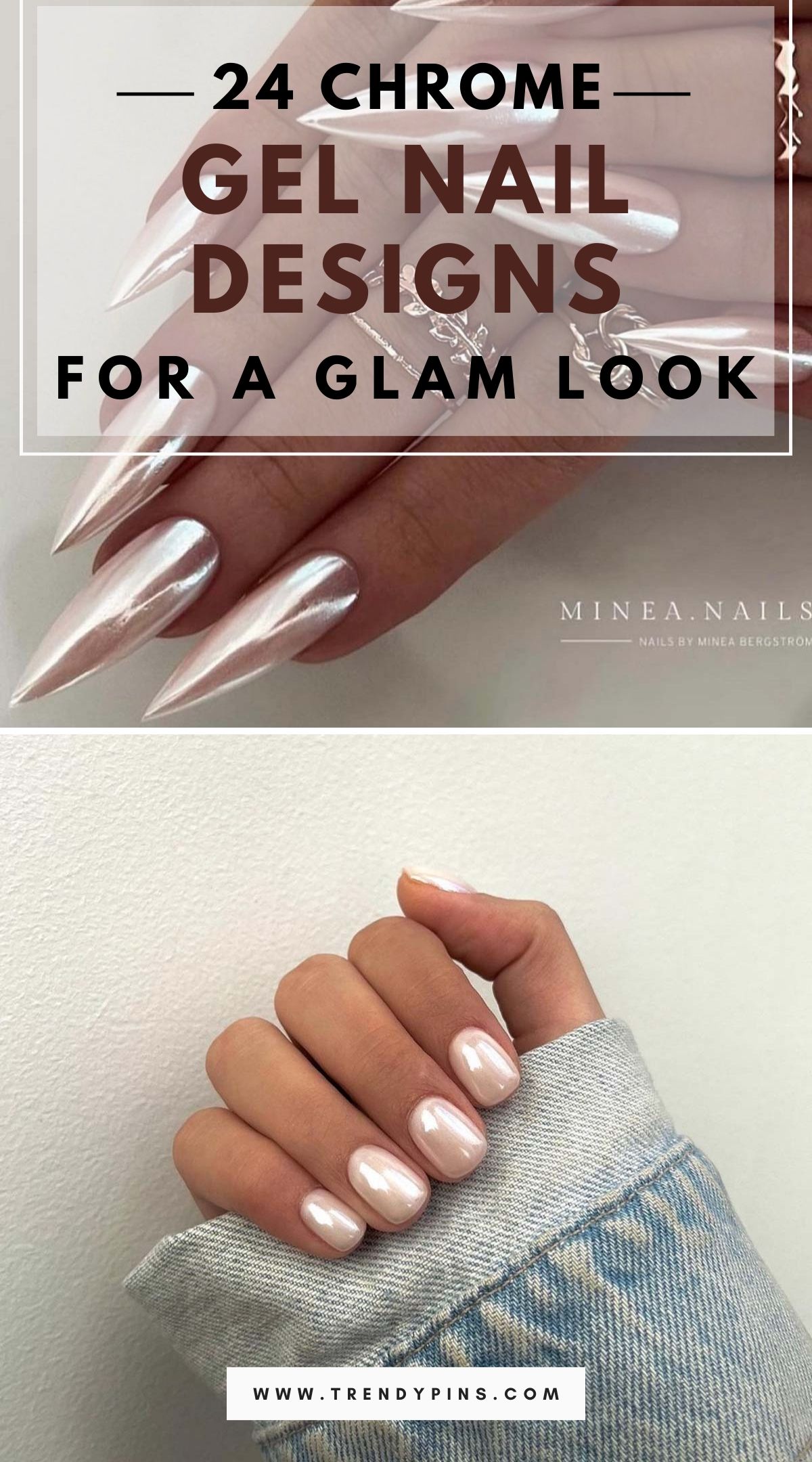 24 Dazzling Gel Nails Chrome Ideas to Elevate Your Style