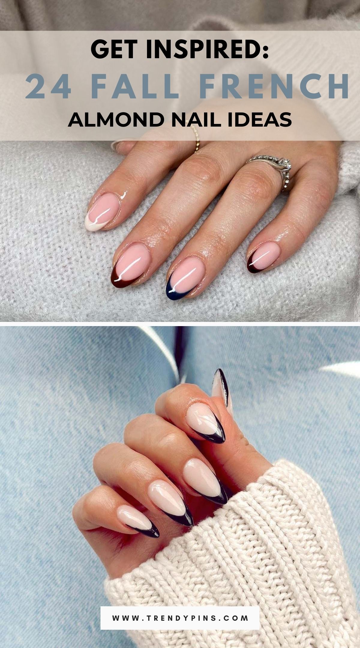 24 Stunning Fall French Almond Nail Ideas to Inspire Your Next Manicure