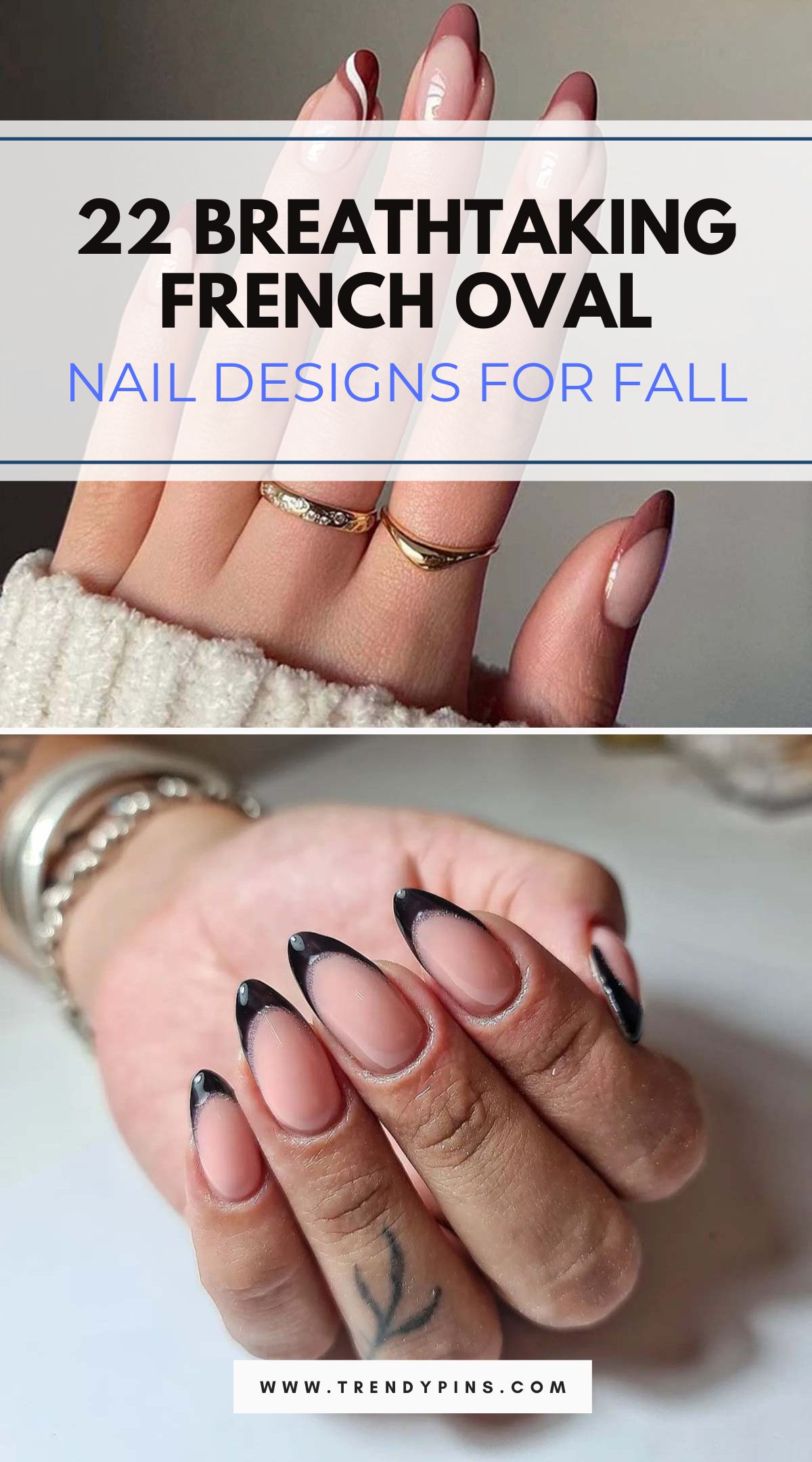 22 Amazing French Oval Nail Designs for Fall You Must Try