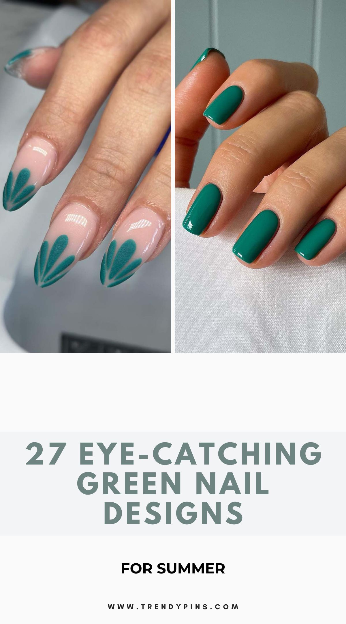 27 Stunning Green Nail Designs to Rock this Summer