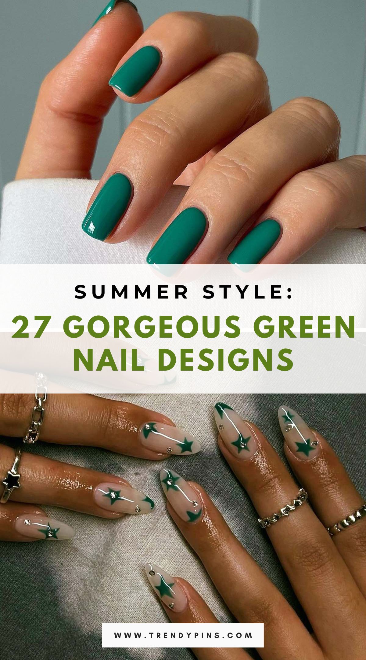 27 Stunning Green Nail Designs to Rock this Summer