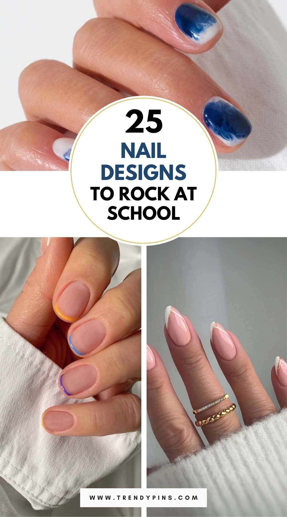 25 Chic and Trendy Nail Ideas Perfect for School Days