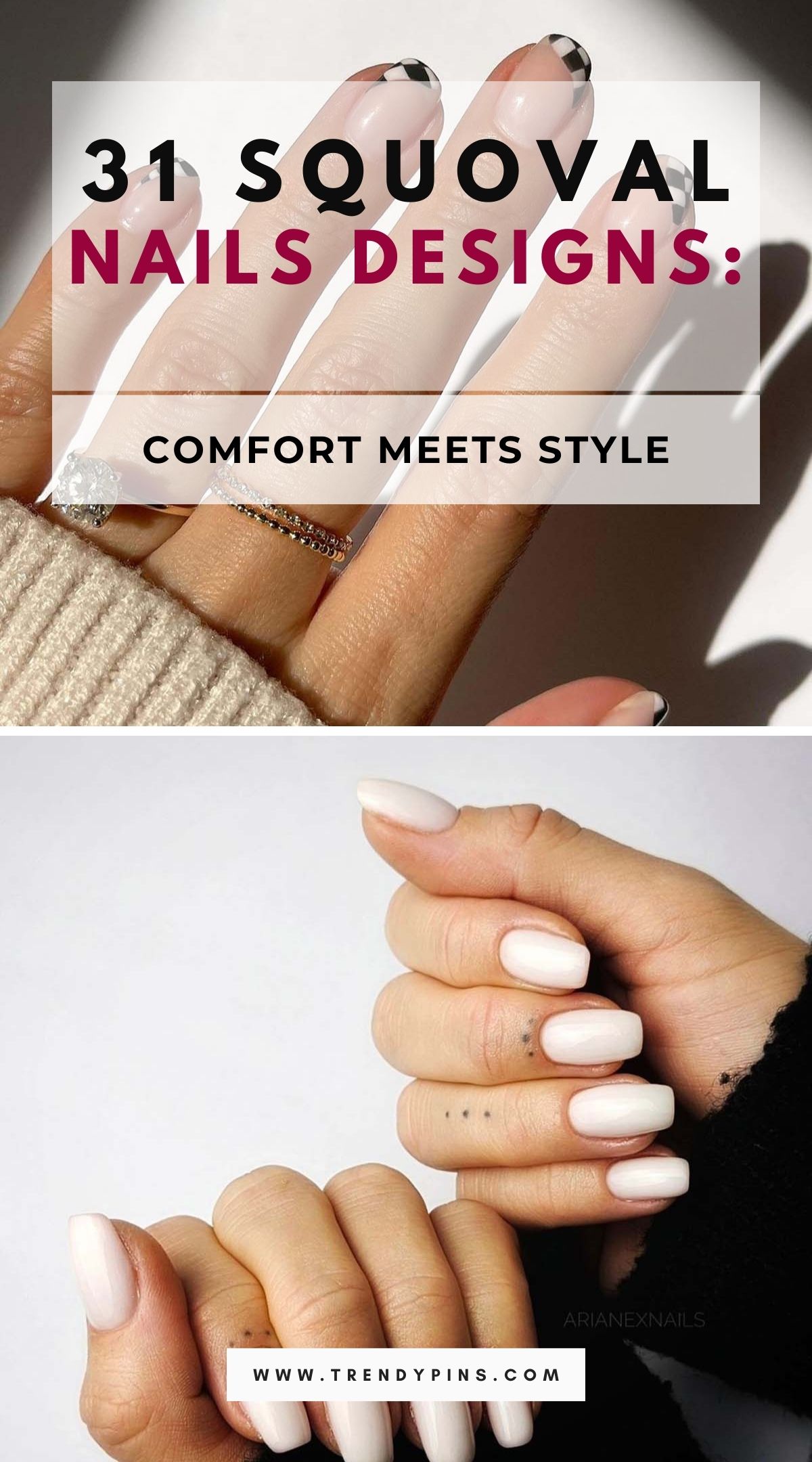 31 Stunning Squoval Nails Designs: The Perfect Blend of Comfort and Style