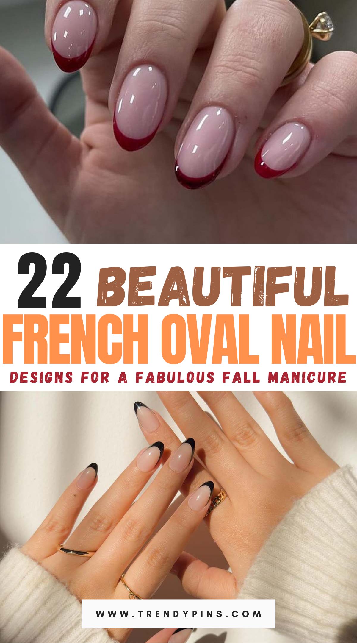 22 Amazing French Oval Nail Designs for Fall You Must Try
