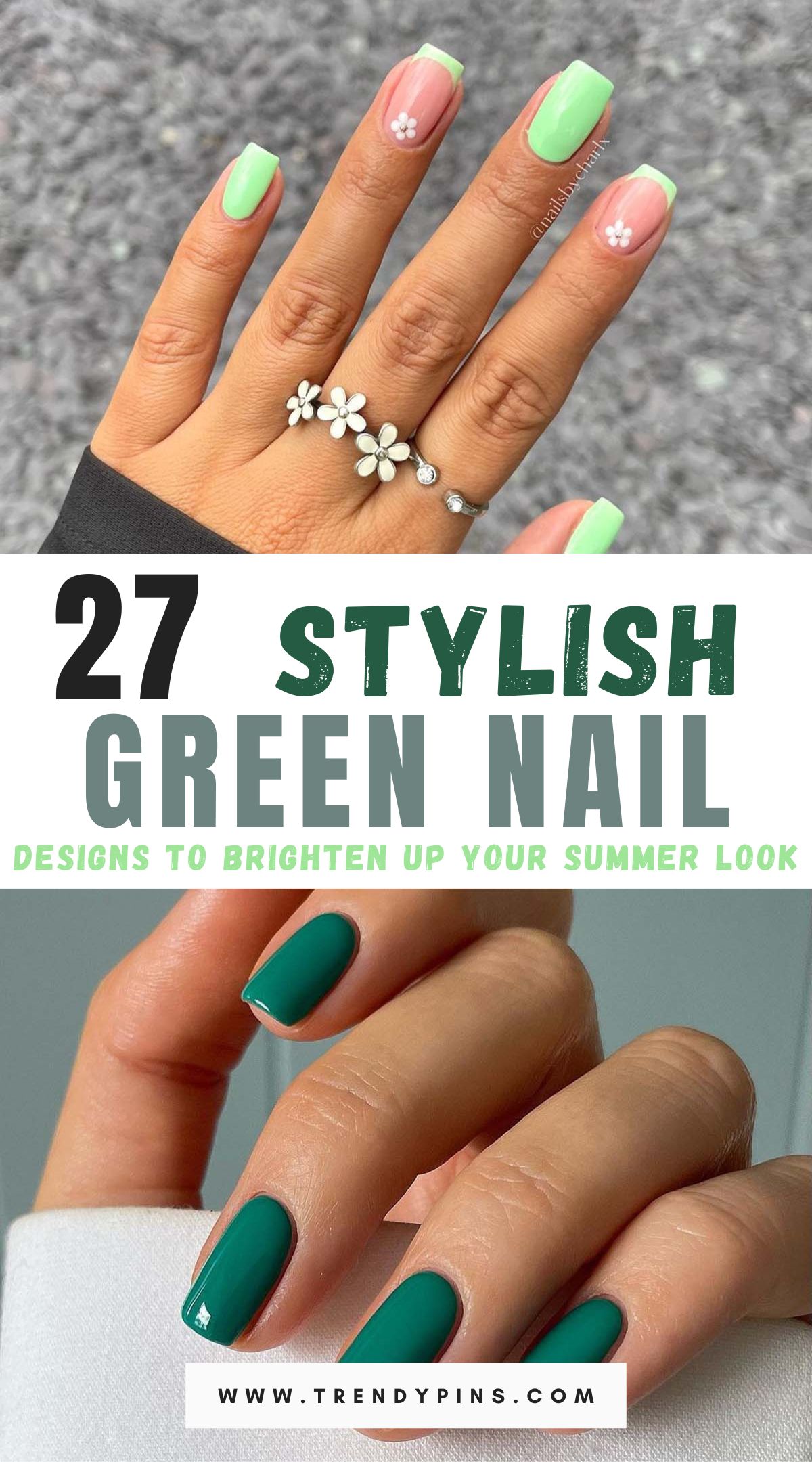 27 Stunning Green Nail Designs to Rock this Summer