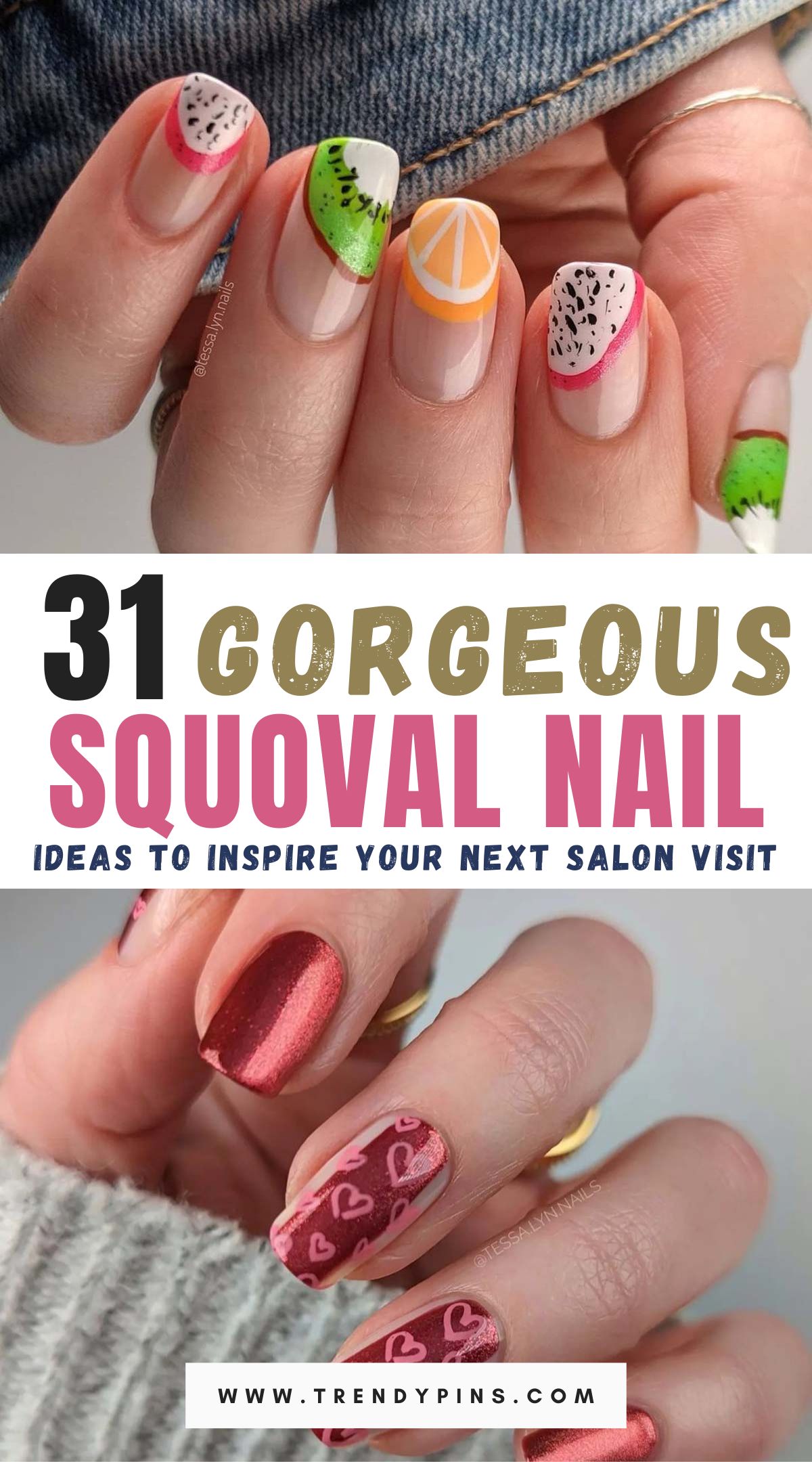 31 Stunning Squoval Nails Designs: The Perfect Blend of Comfort and Style