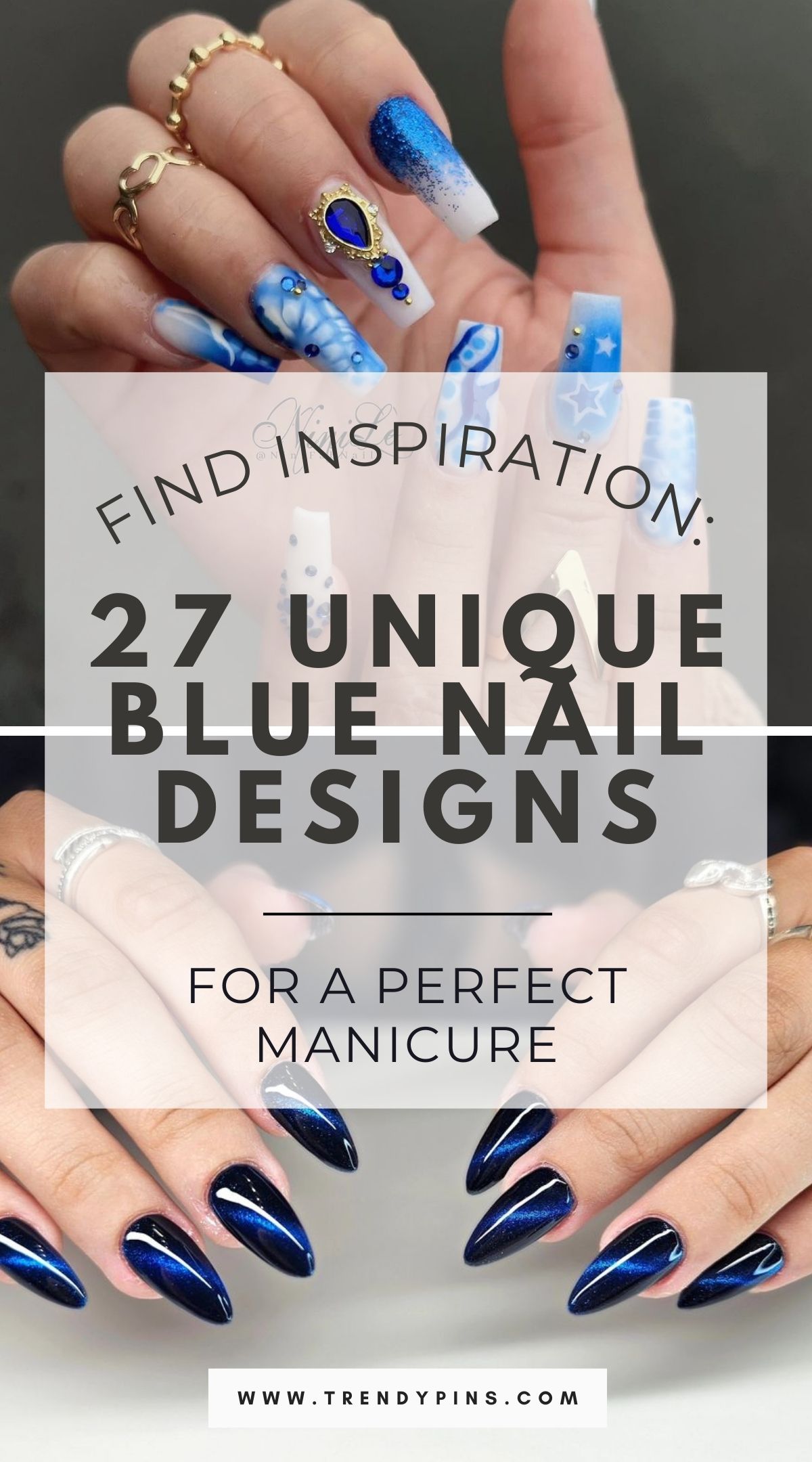 27 Breathtaking Blue Nail Designs for a Spellbinding Manicure