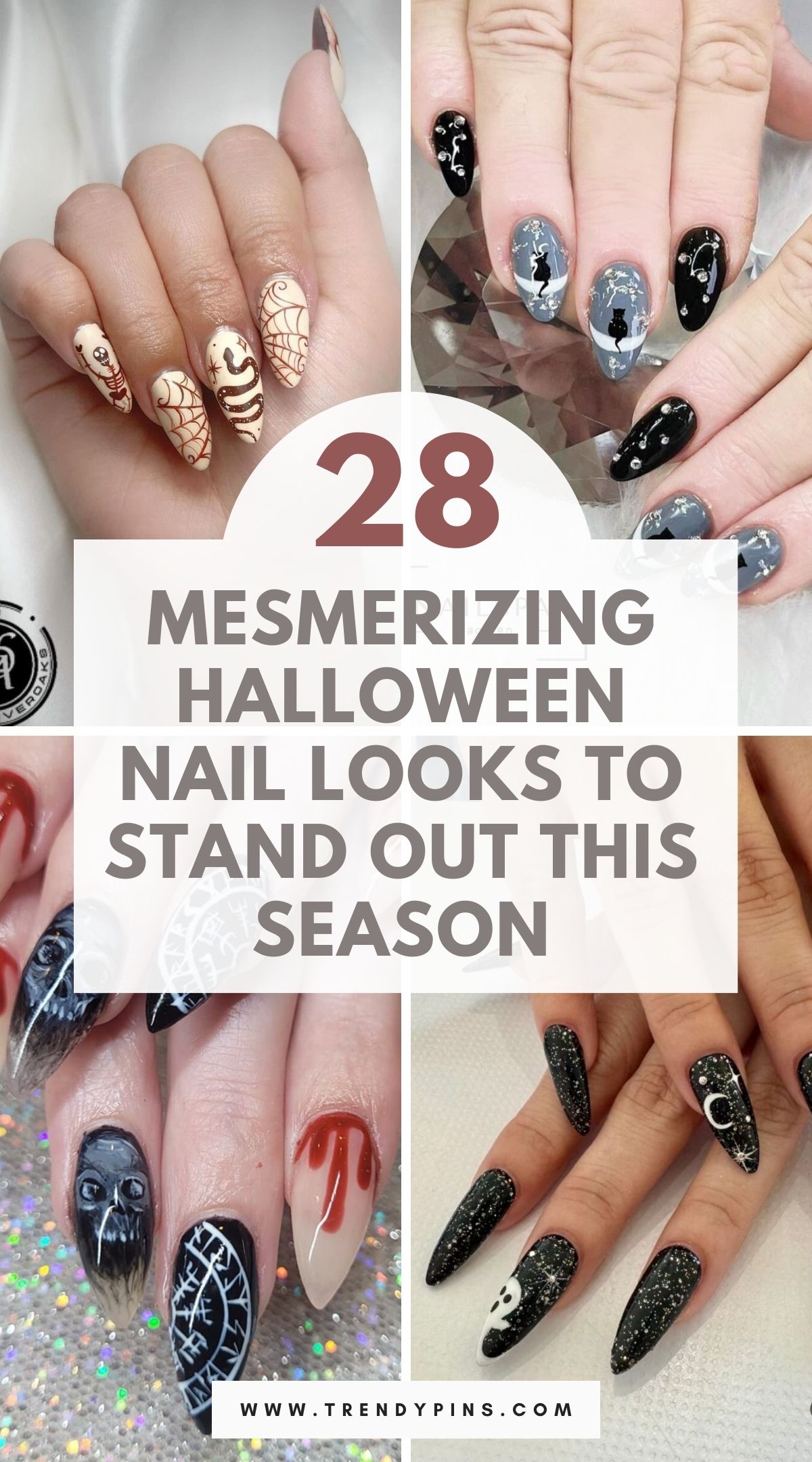 28 Bewitching Ideas for Halloween Nails to Rock This Season
