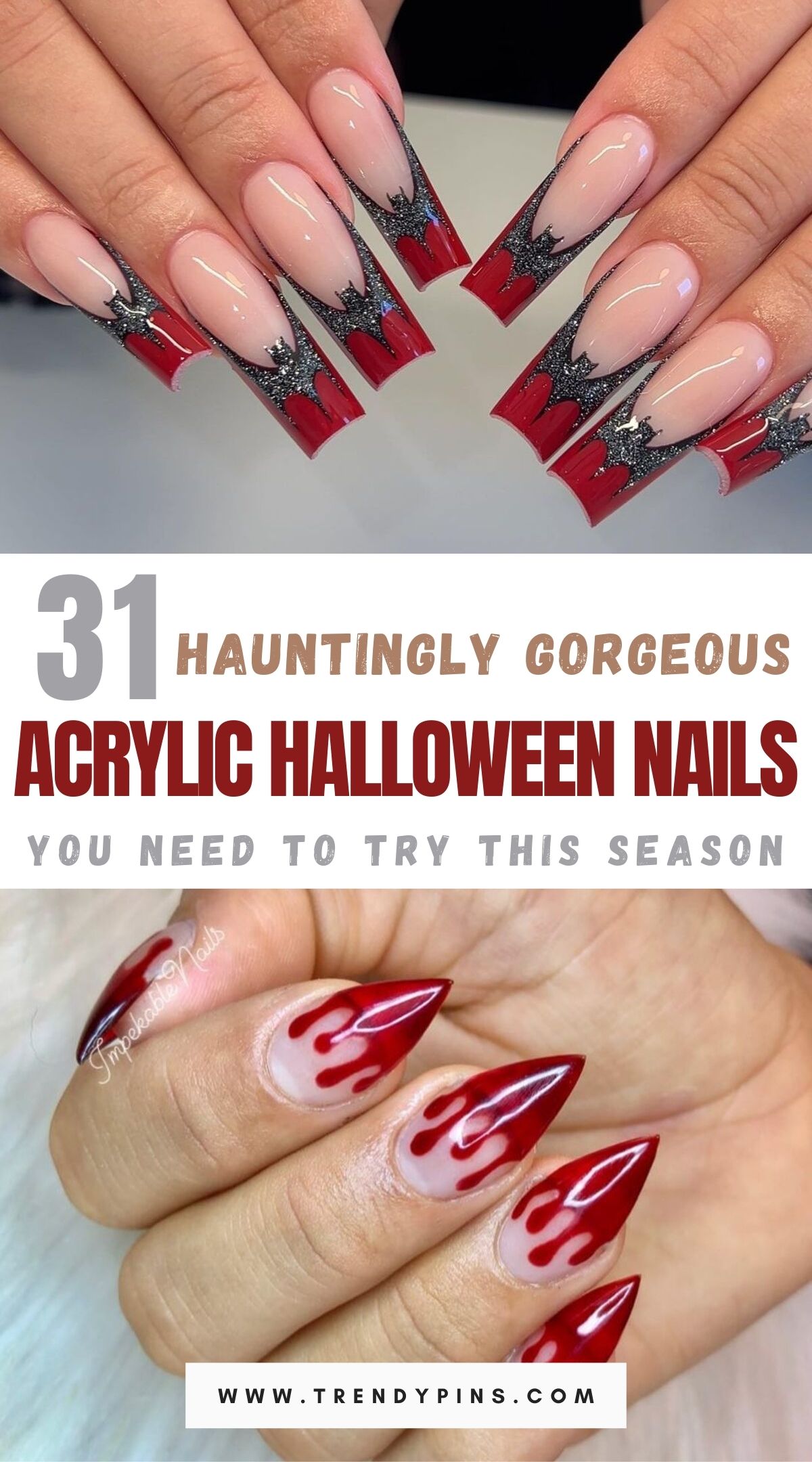 31 Spooky Acrylic Halloween Nails That Will Haunt Your Dreams