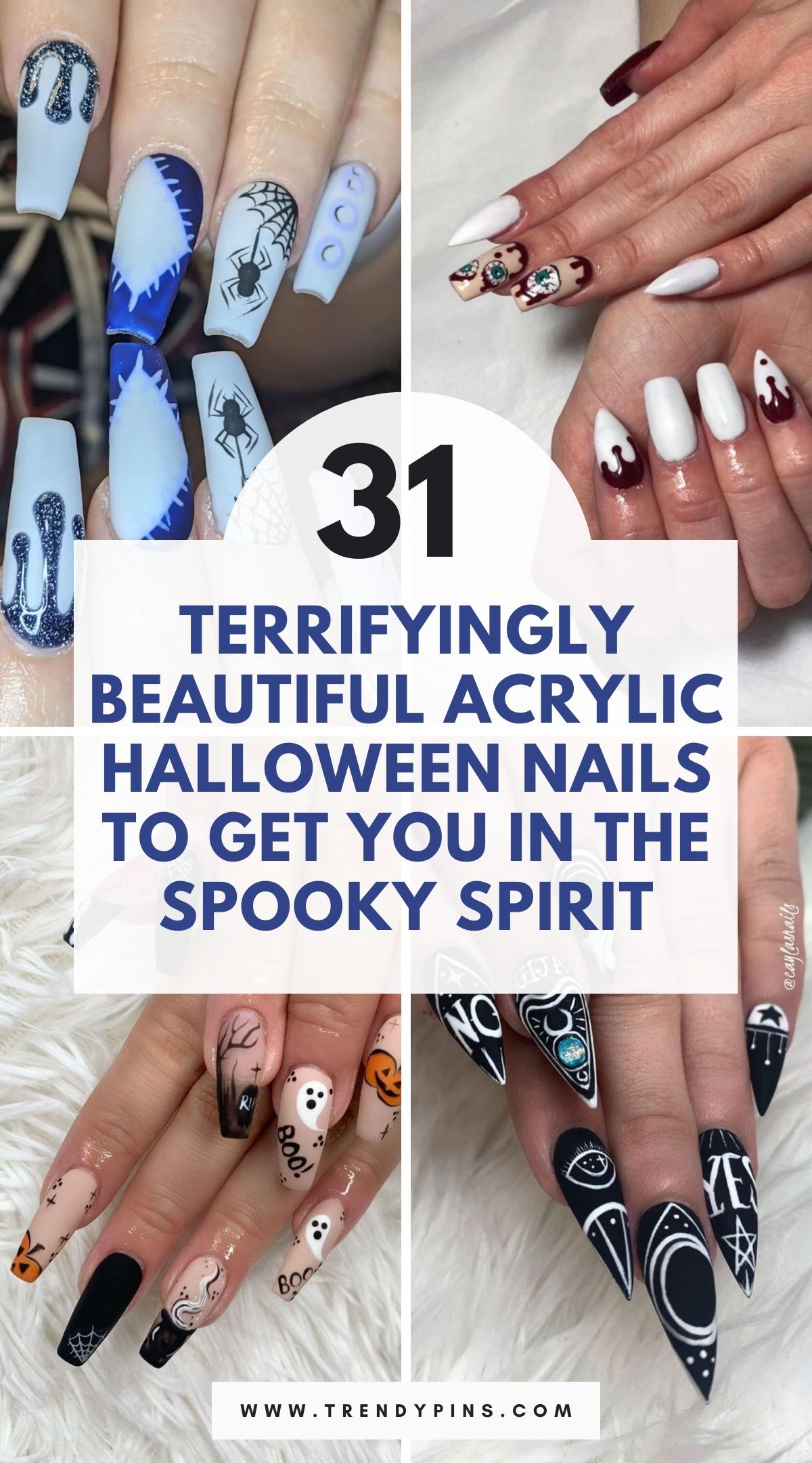31 Spooky Acrylic Halloween Nails That Will Haunt Your Dreams