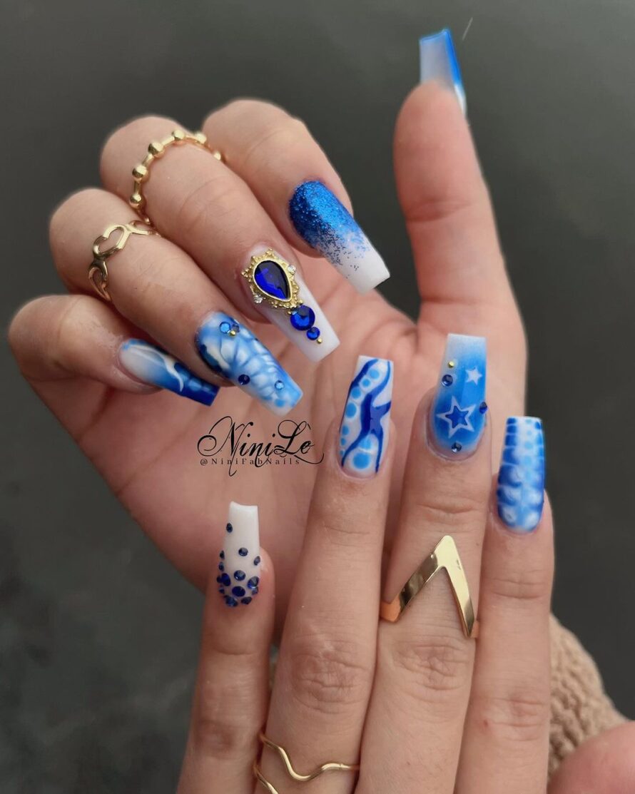 27 Breathtaking Blue Nail Designs for a Spellbinding Manicure