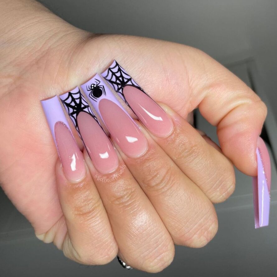 32 Chic Square Halloween Nails for a Perfectly Spooky Look