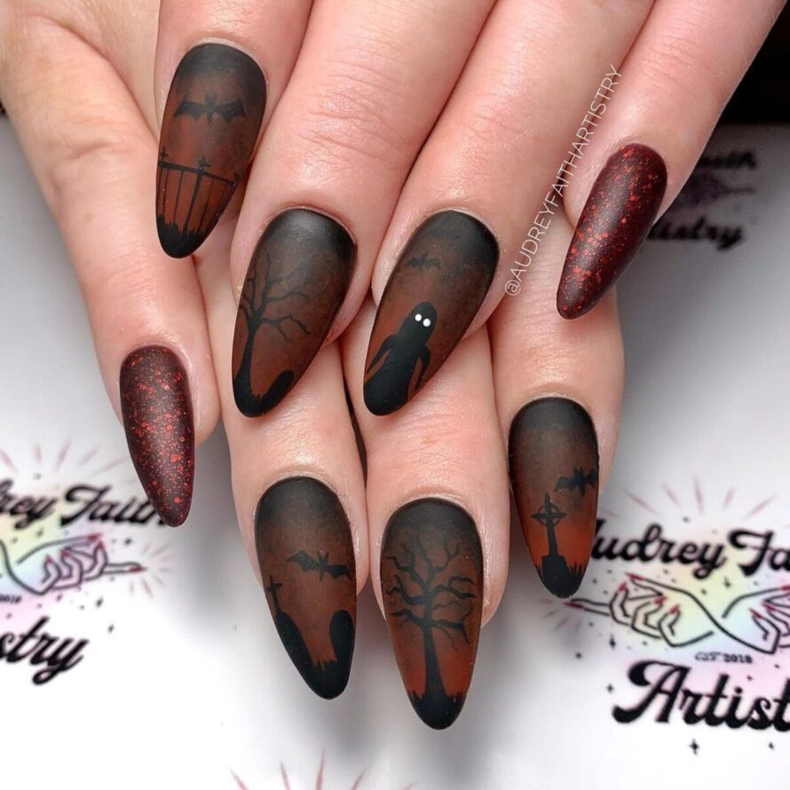 30 Creepy Halloween Nail Designs You Need to Try This October