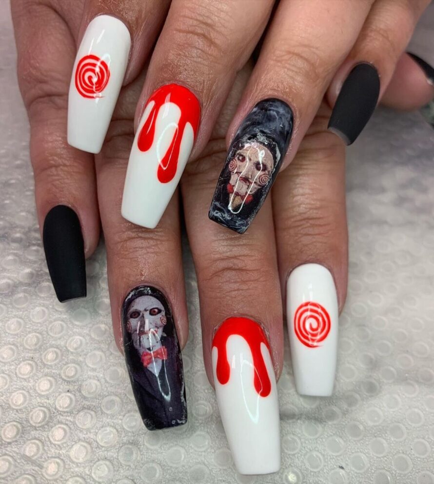 31 Spooky Acrylic Halloween Nails That Will Haunt Your Dreams