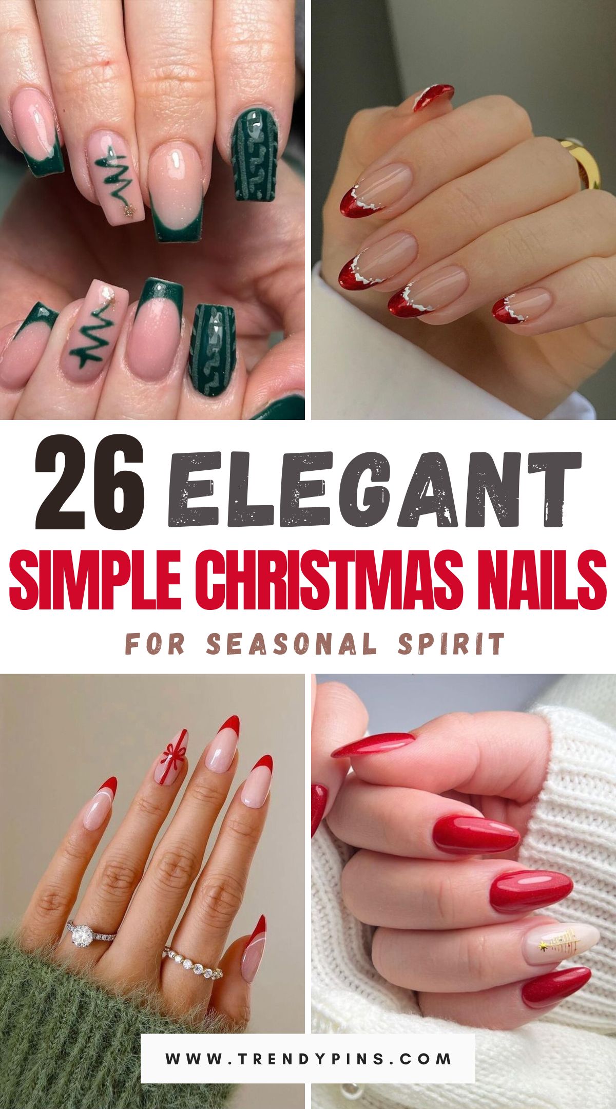 26 Simple Christmas Nails That Capture the Spirit of the Season