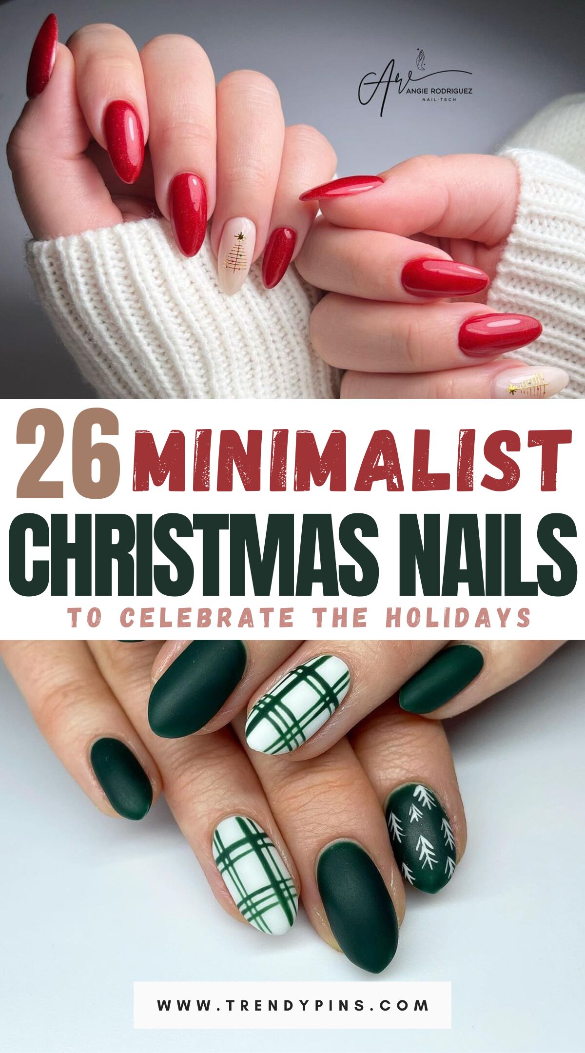 26 Simple Christmas Nails That Capture the Spirit of the Season