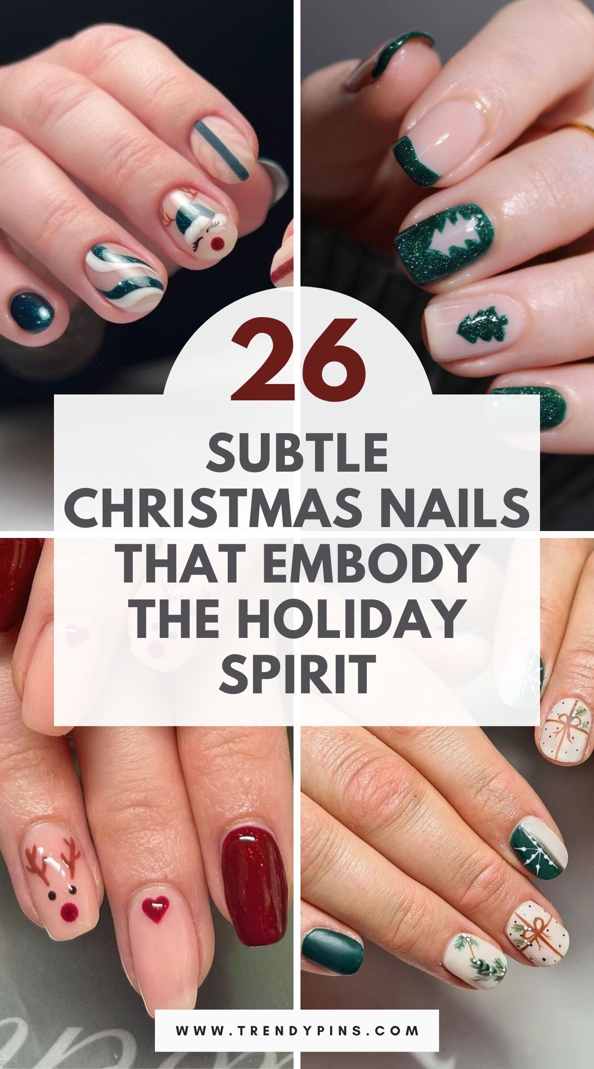 26 Simple Christmas Nails That Capture the Spirit of the Season