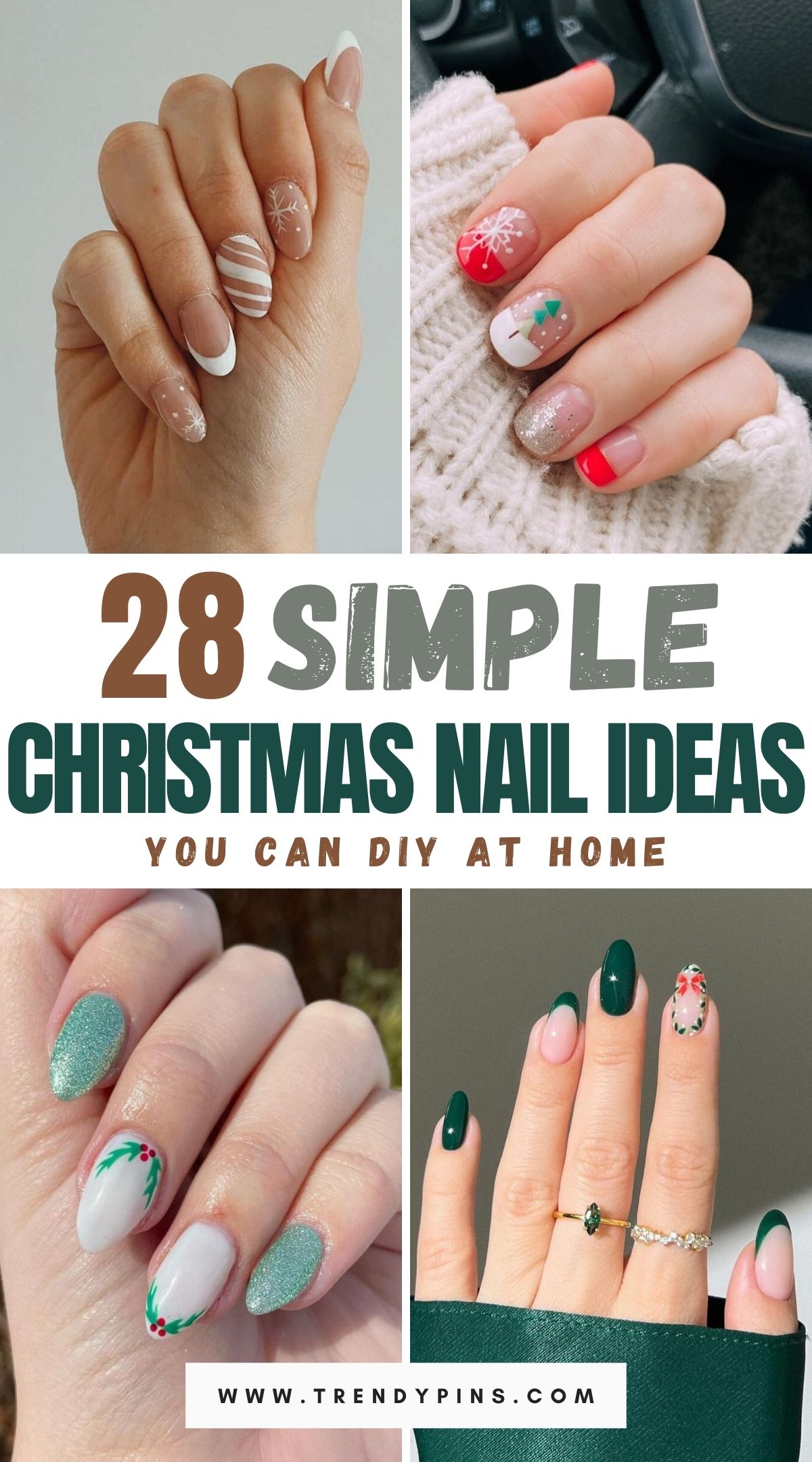 28 Easy Christmas Nail Ideas Anyone Can DIY
