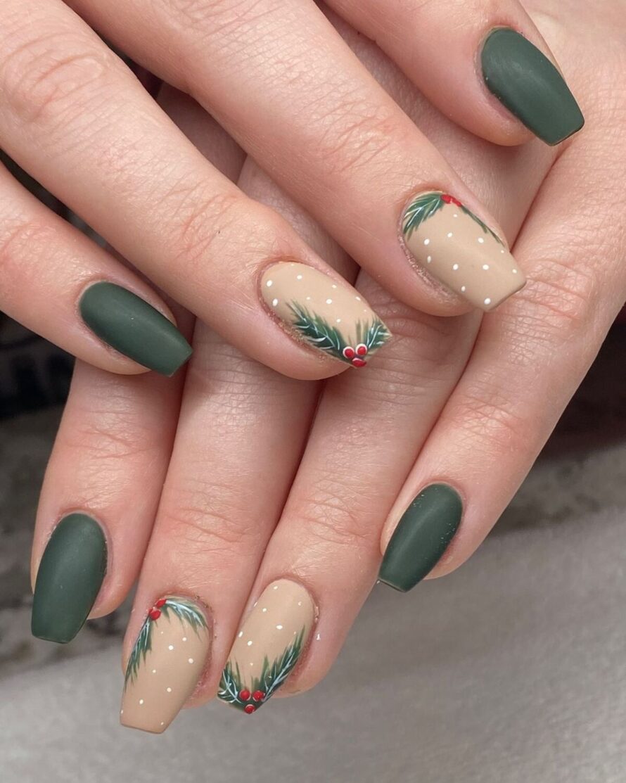 28 Matte Christmas Nails for a Sophisticated Holiday Look