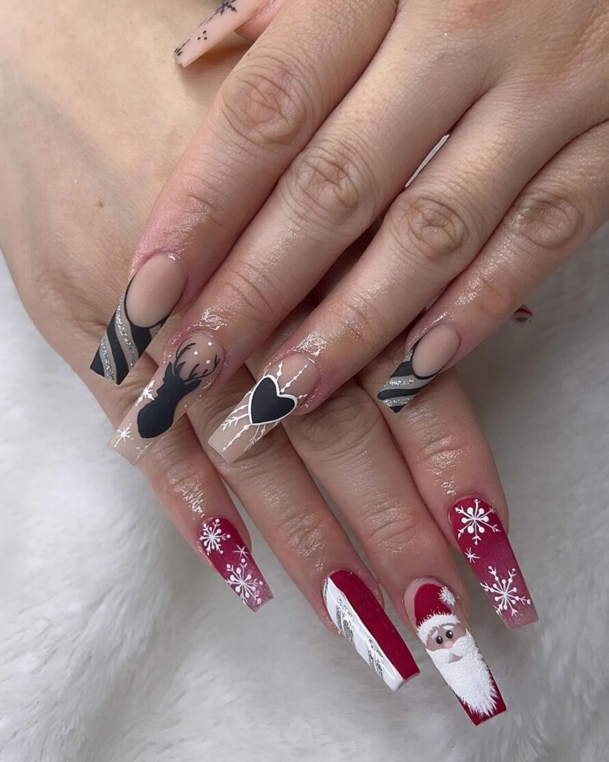 28 Matte Christmas Nails for a Sophisticated Holiday Look