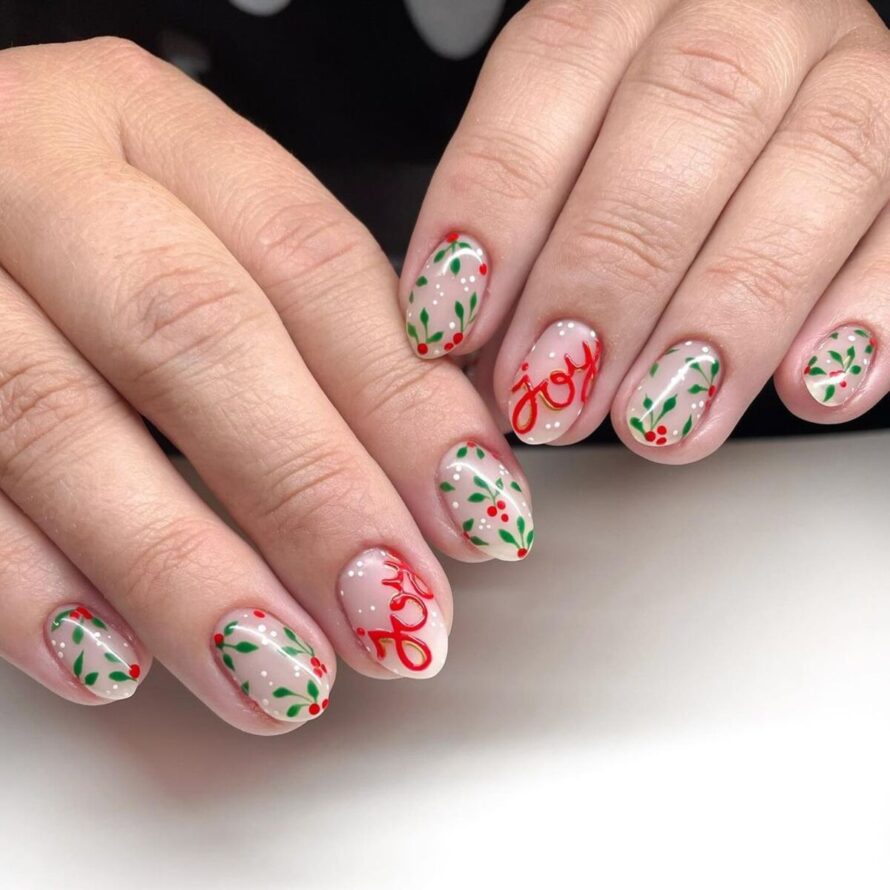 29 Fun Christmas Nails With Stickers for a Quick Festive Look