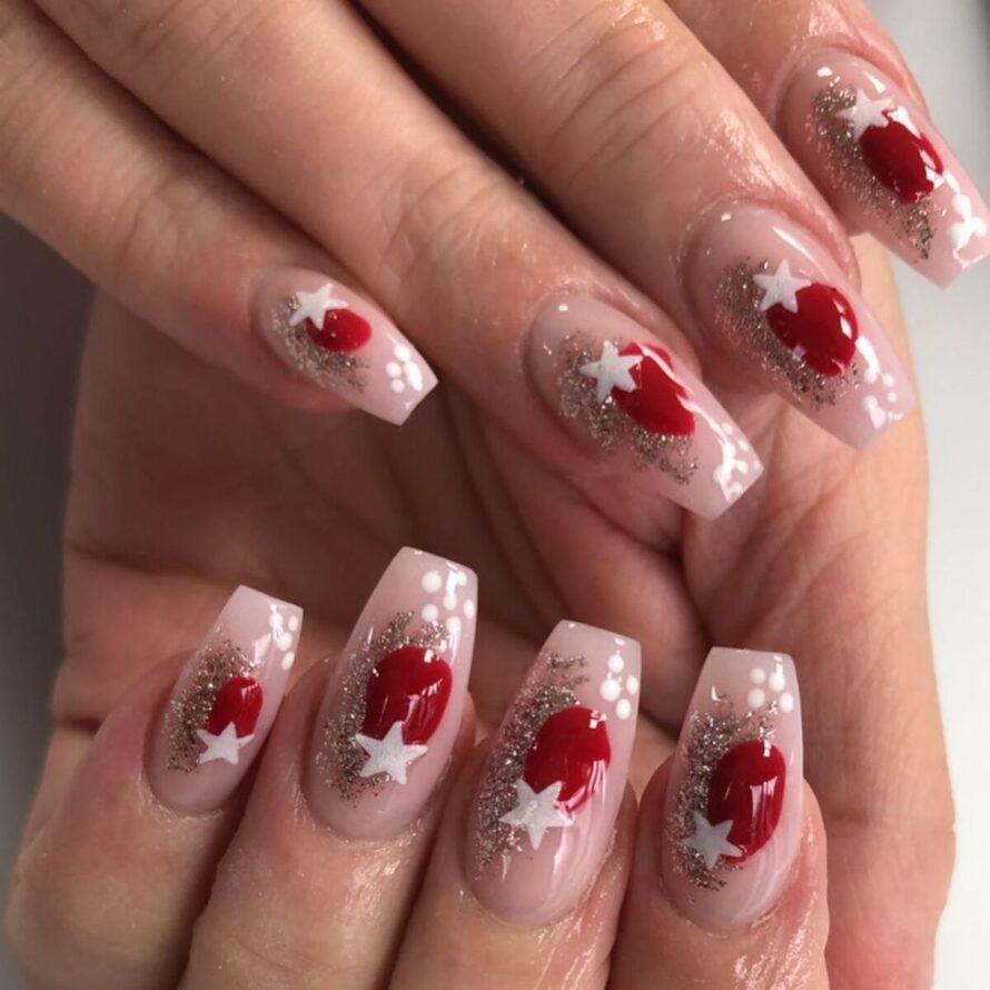 30 Glossy Gel Christmas Nails for a Long Lasting Festive Manicure