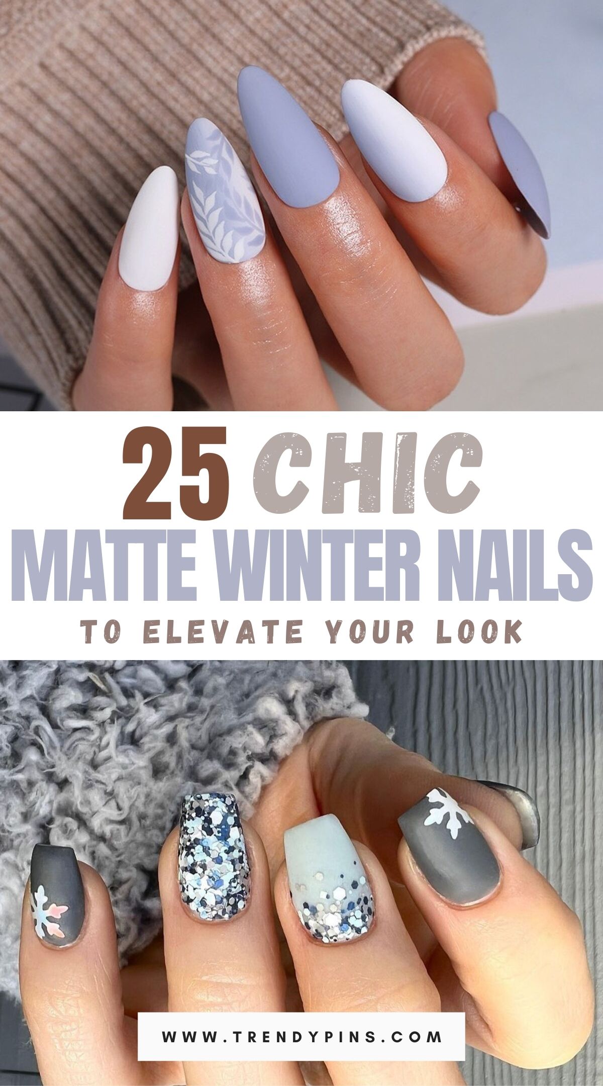 25 Stunning Matte Winter Nail Ideas to Elevate Your Style