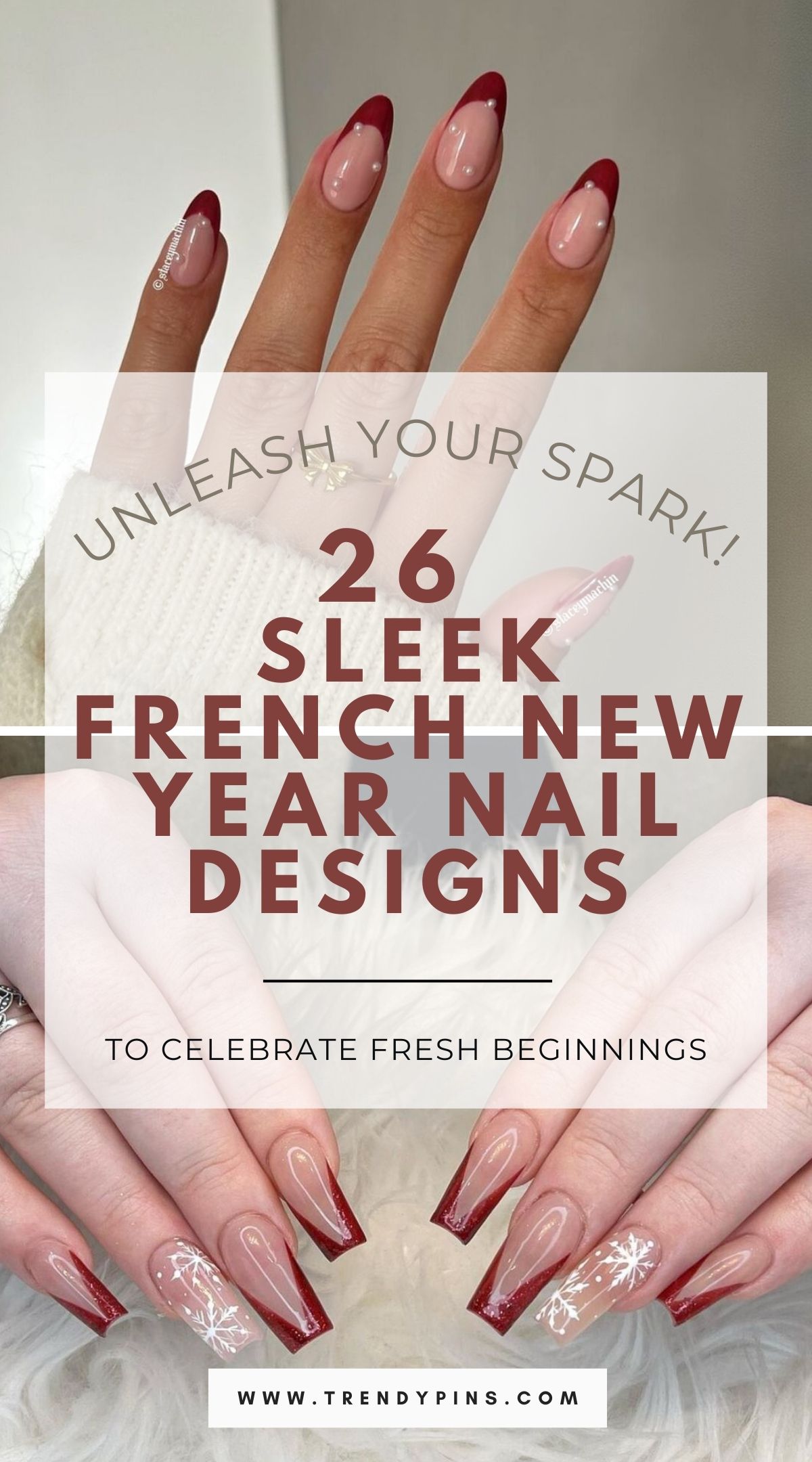 26 Chic French New Year Nail Ideas to Welcome the Year in Style