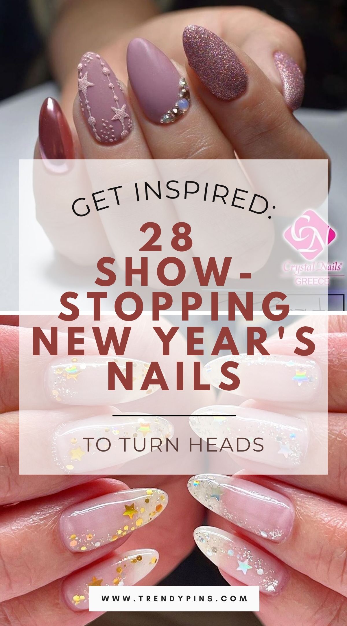 28 Glamorous New Year's Nail Ideas to Sparkle into the Next Year