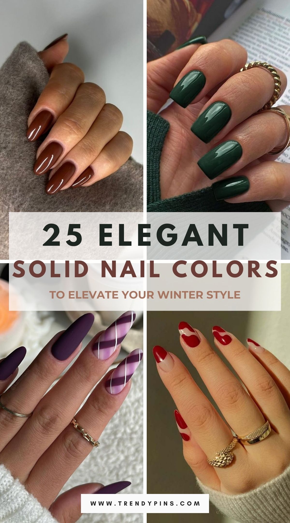 25 Gorgeous Solid Color Nail Ideas to Rock this Winter