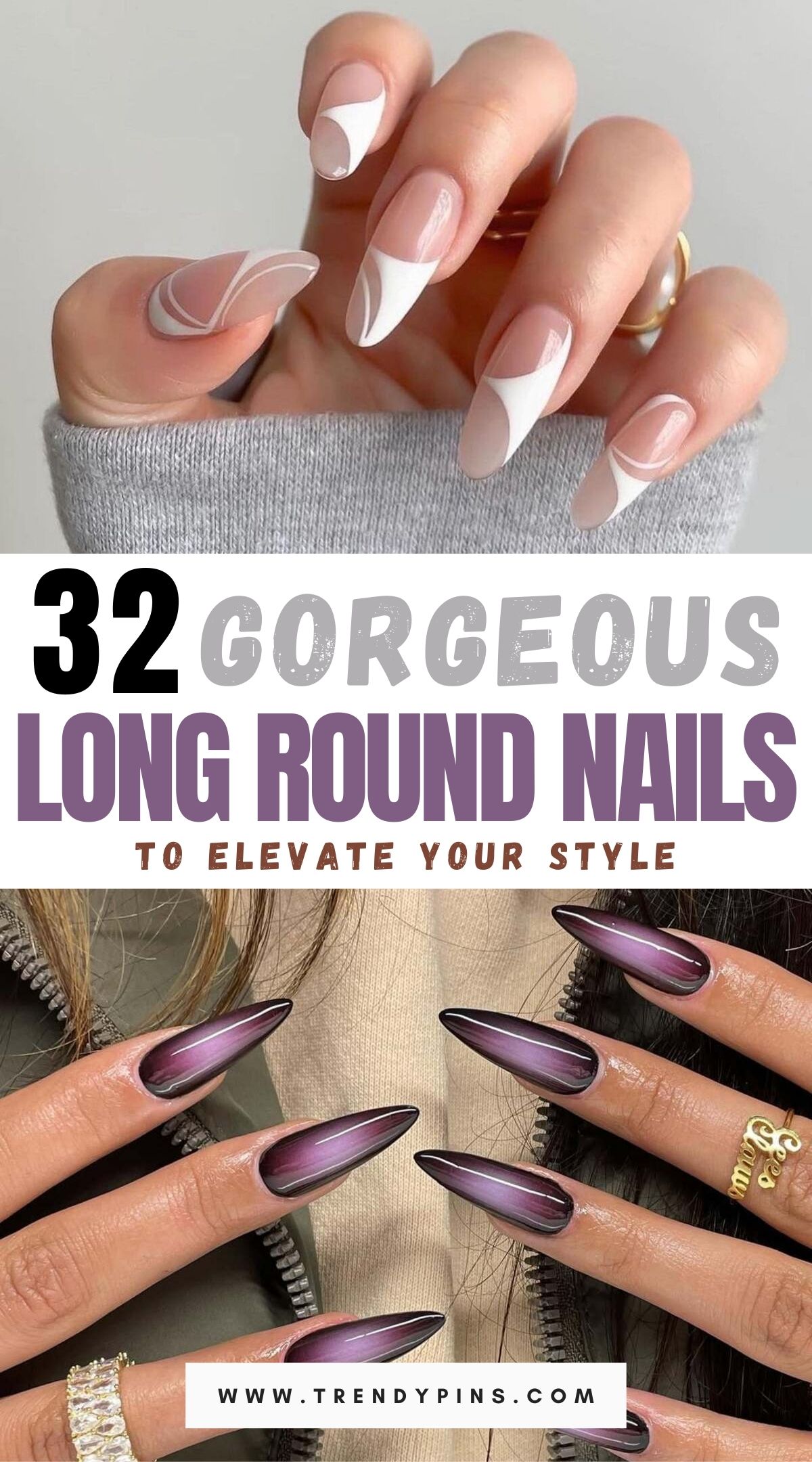 32 Stunning Long Round Nail Designs to Inspire Your Next Manicure