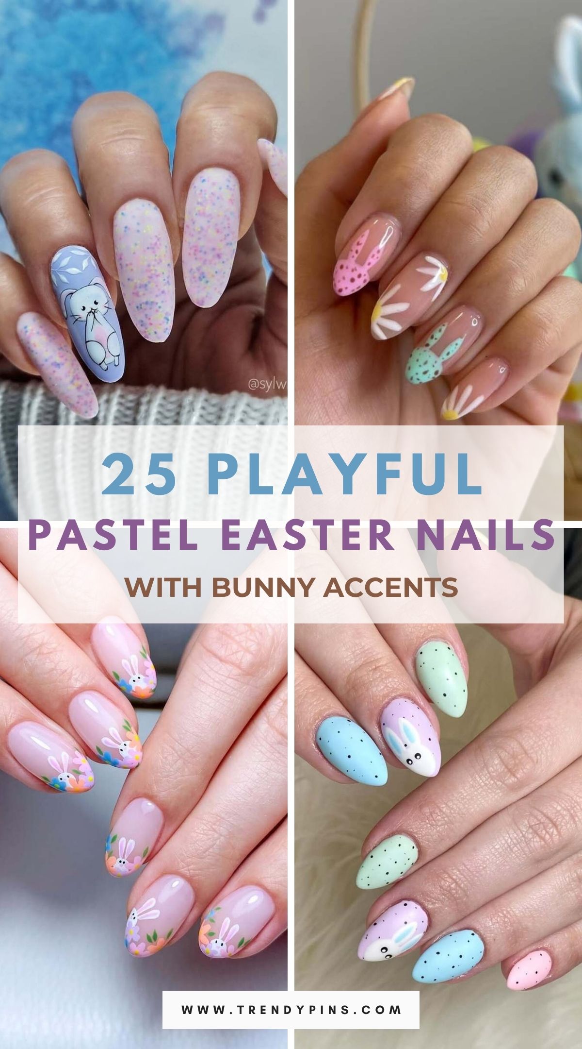 25 Chic Easter Nail Ideas with Bunny Designs and Pastel Colors for 2025